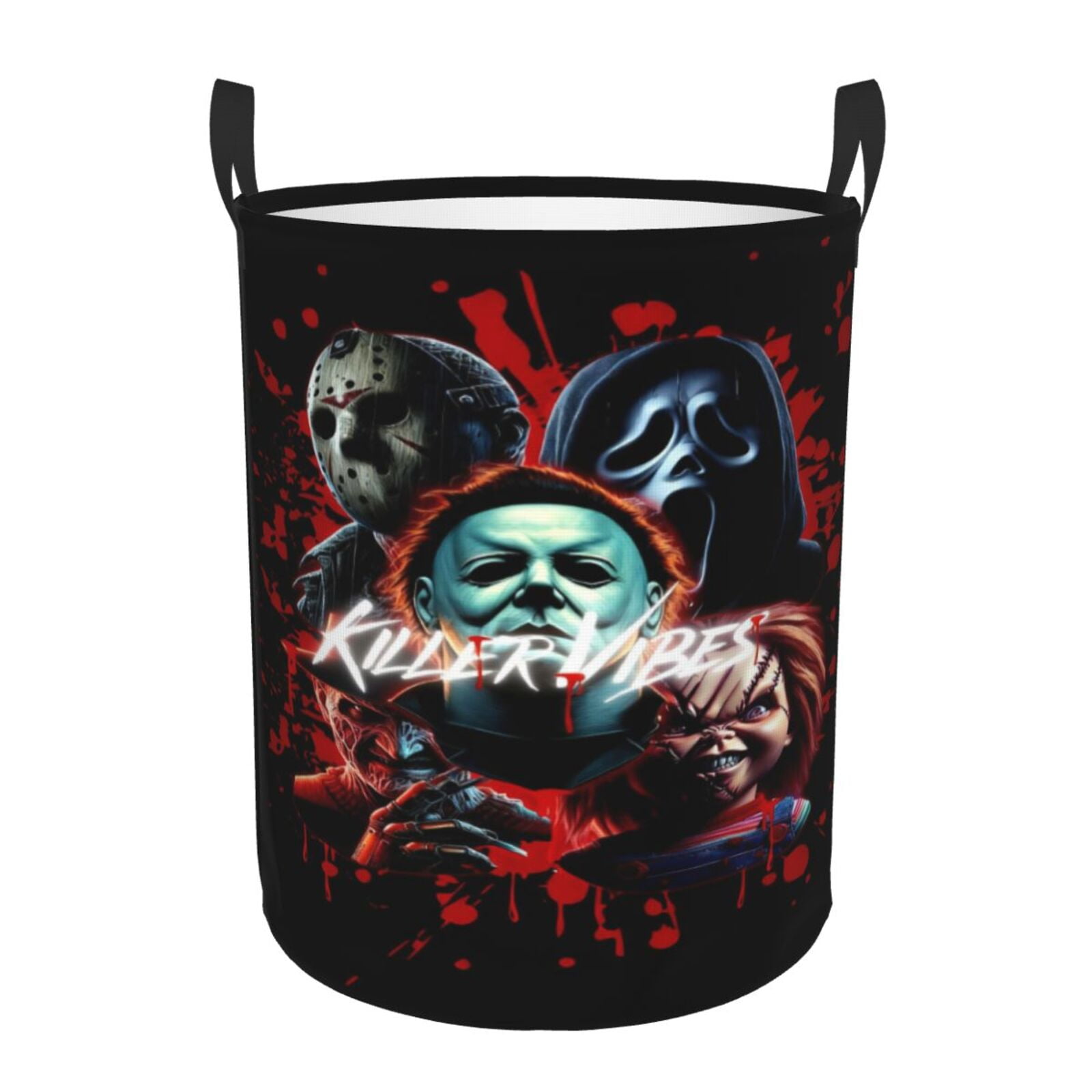 Horror Movie Michael M-yer Collapsible Laundry Basket Cartoon Laundry ...
