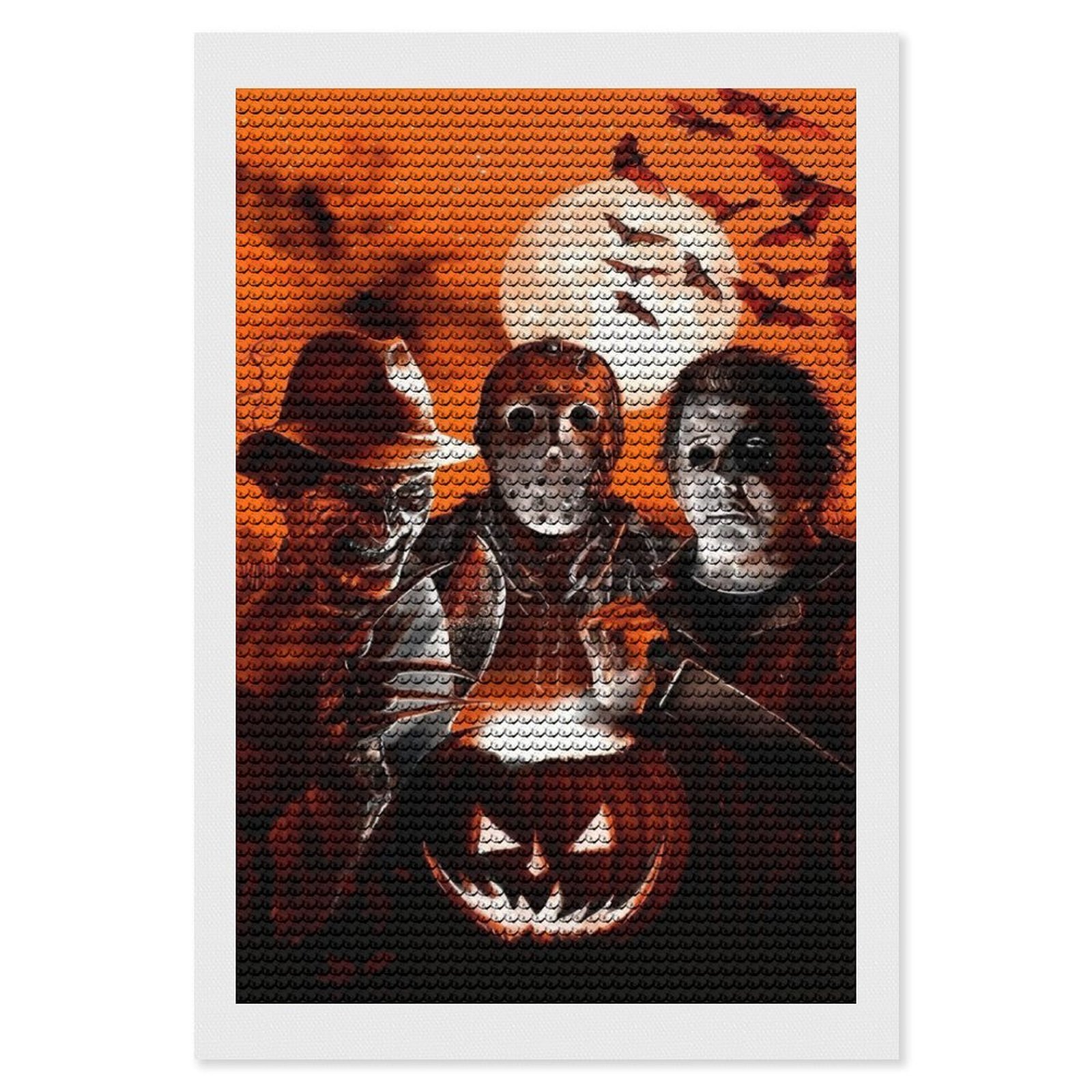 Horror Movie Michael M-yer Diamond Art Kits for Adults Cartoon 5D DIY ...