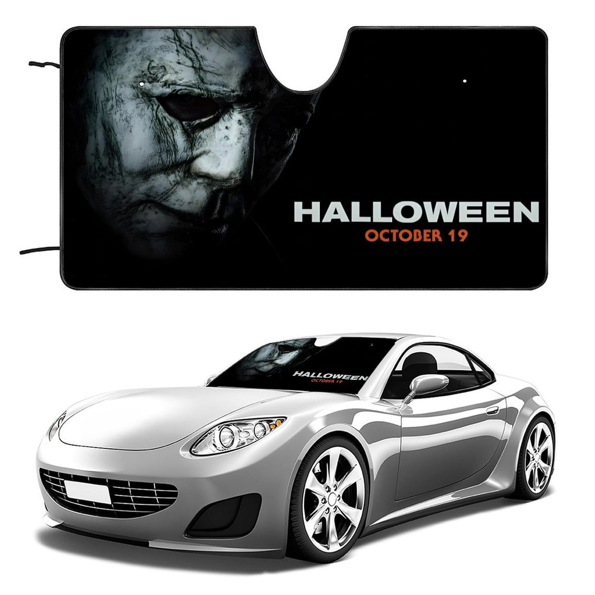 Horror Movie Michael Myers-theme Windshield Sun Shade Front Protector ...