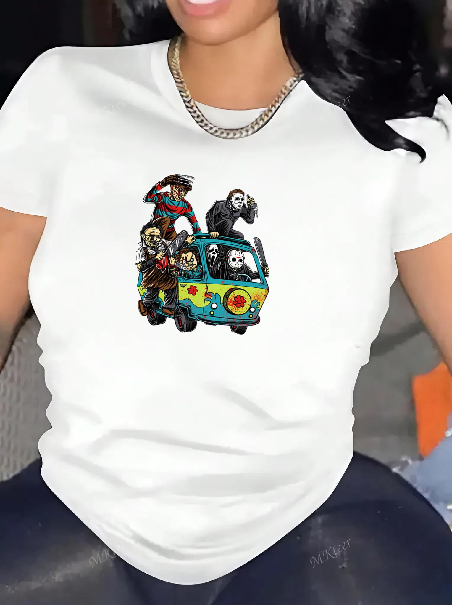 Horror Movie Mystery Machine Scooby Doo Mashup Fan Unisex Tee V60290 ...