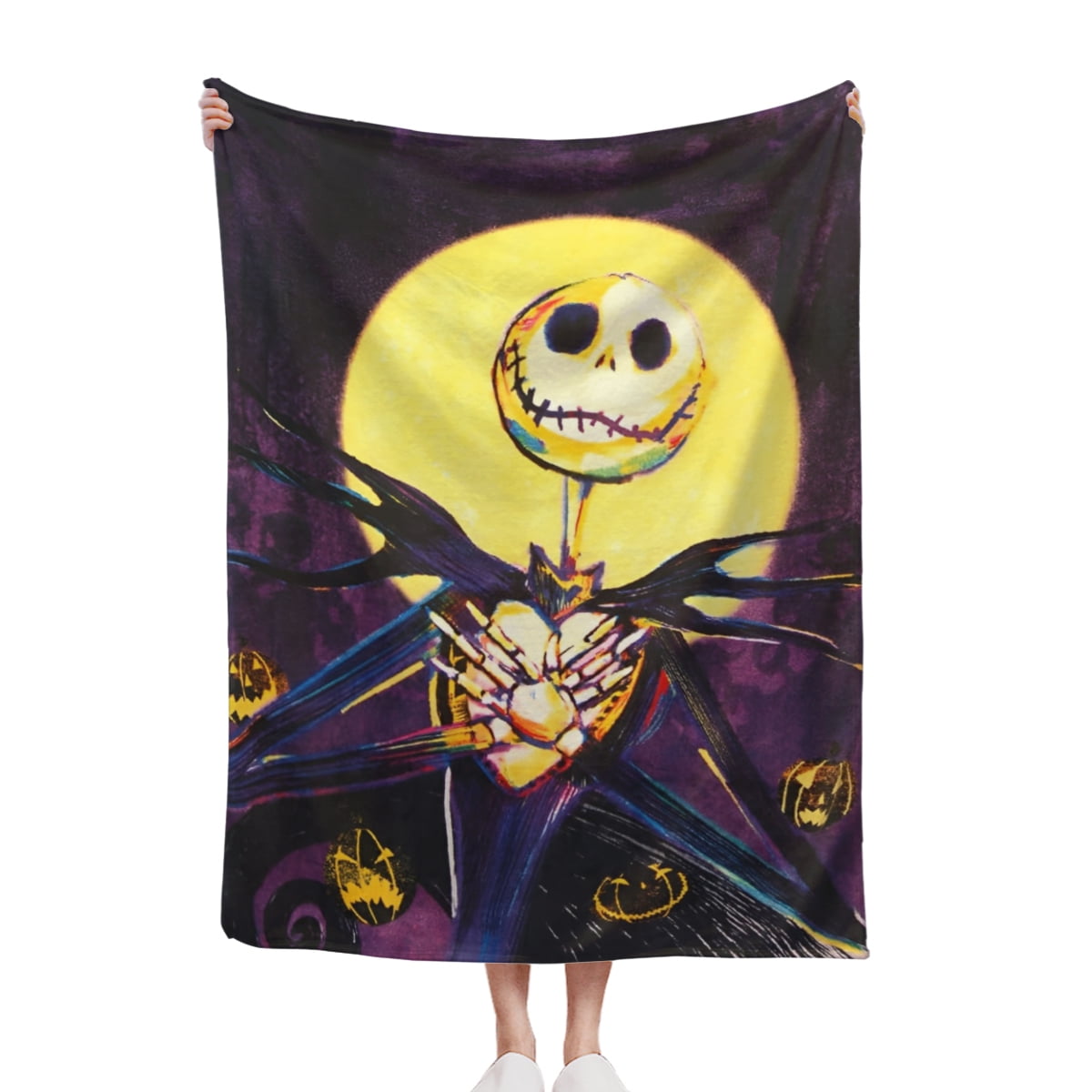 Horror Movie Nightmare Before Flannel Blanket Vintage StyleLegendary ...