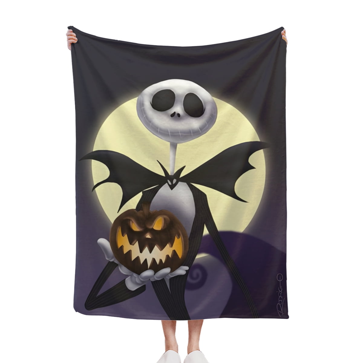 Horror Movie Nightmare Before Flannel Blanket Vintage StyleLegendary ...
