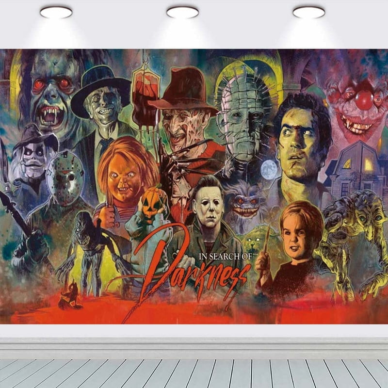 Horror Movie Party Supplies Background Backdrop Taspestry Banner Poster ...