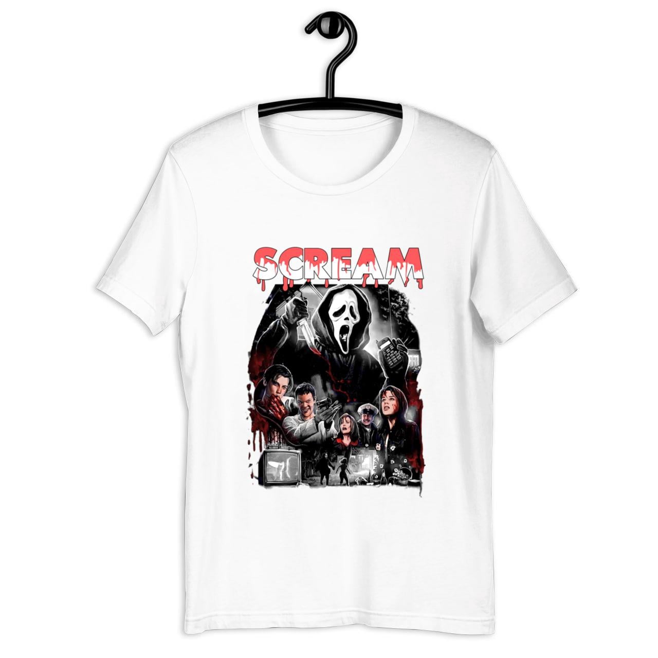 Horror Movie Retro Tee, Scary Movie Graphic Unisex Shirt - Walmart.com