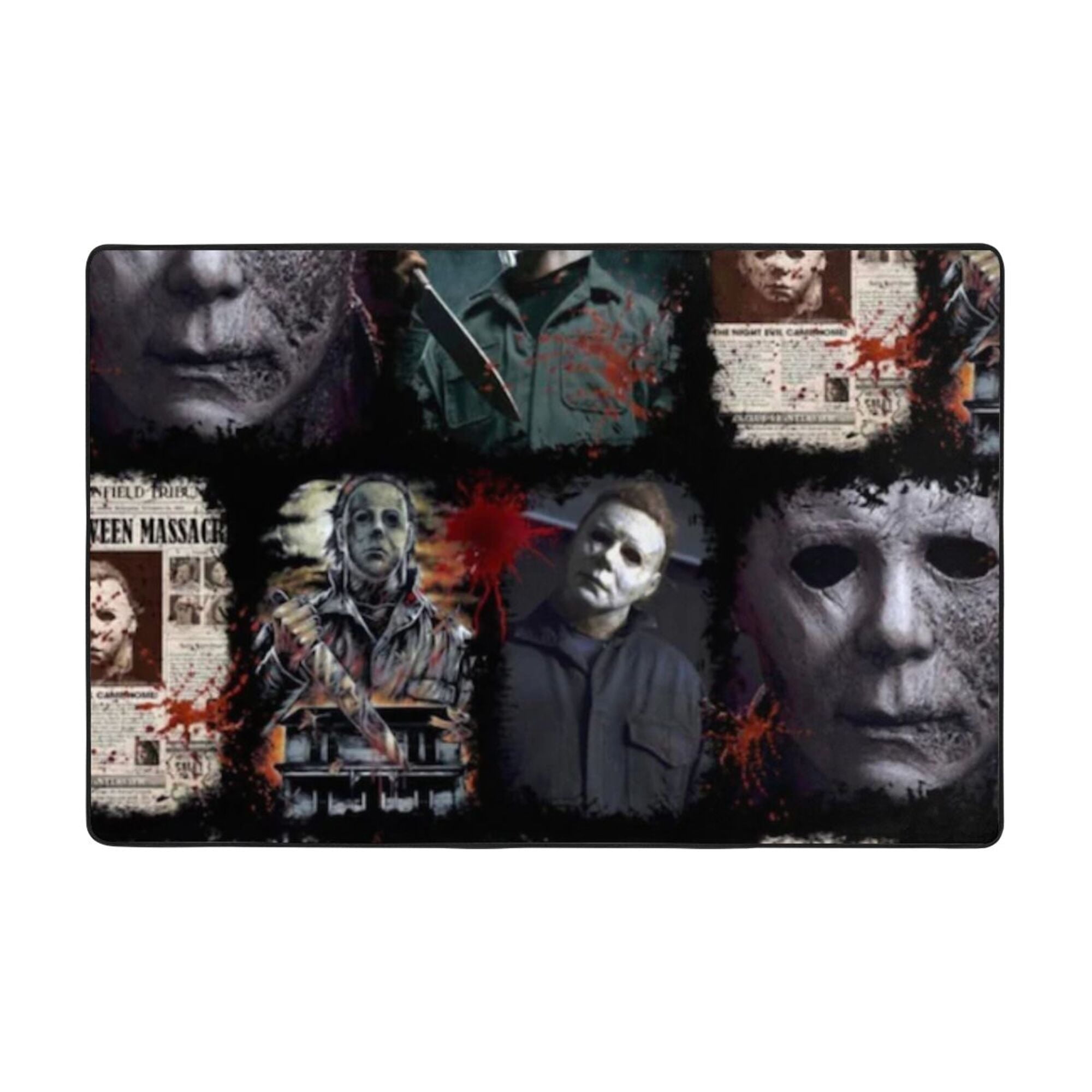 Horror Movie Rug, Large Michael Myers Flannel Mat, Super Absorbent Door ...