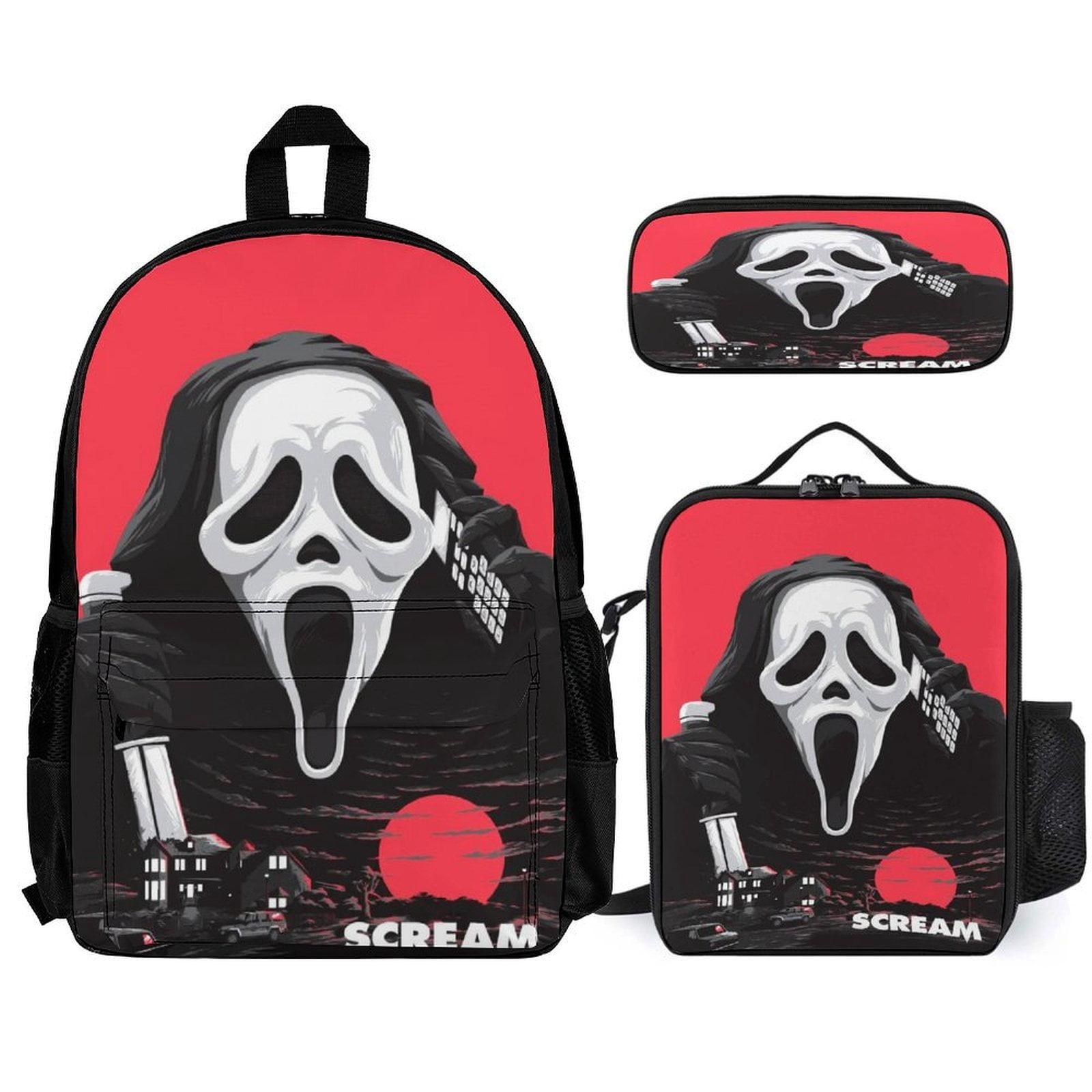 Horror Movie Scre-am0 Backpack Set 16.5In Backpacks with Pencil Case ...