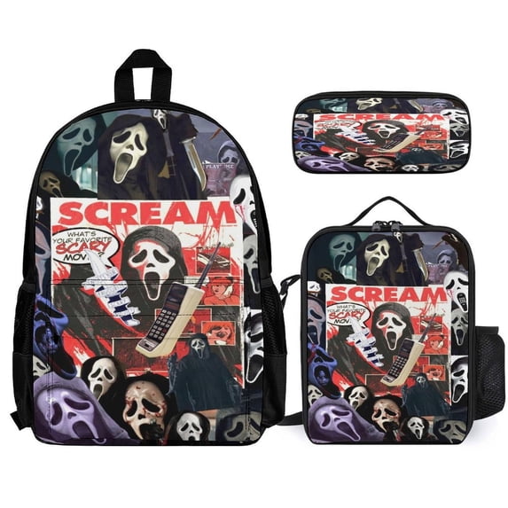 Horror Movie Scre-am0 Backpack Set 16.5In Backpacks with Pencil Case ...