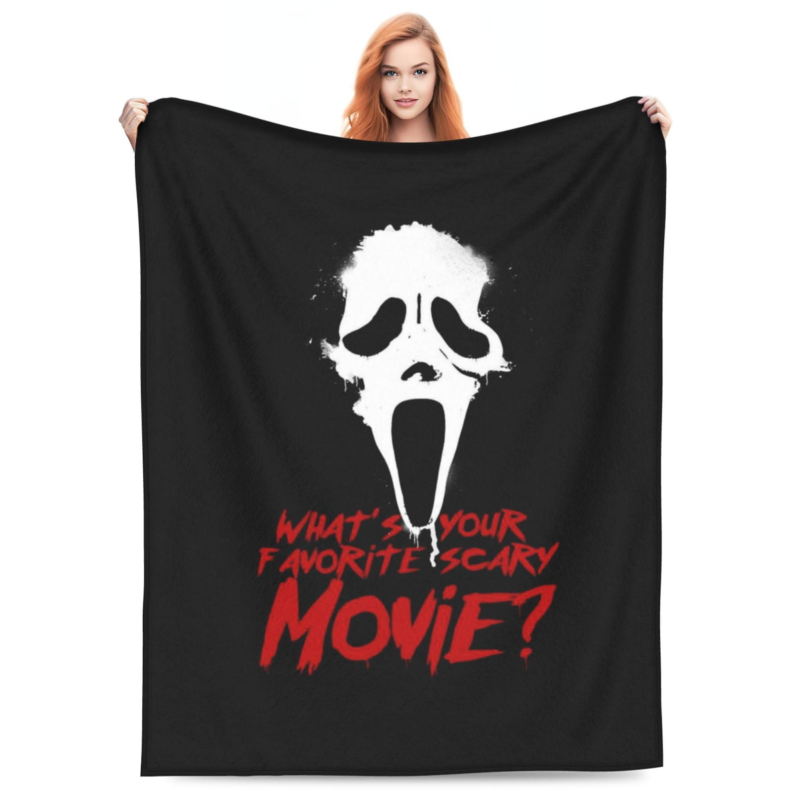 Horror Movie Scre-am0 Blankets Lightweight Throw Blanket Soft Fleece ...
