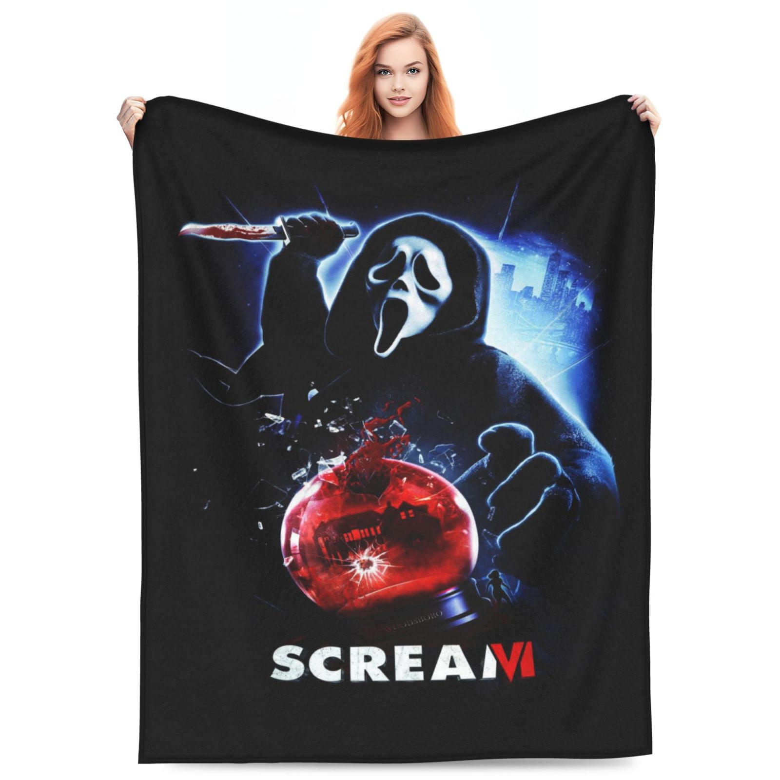 Horror Movie Scre-am0 Blankets Lightweight Throw Blanket Soft Fleece ...