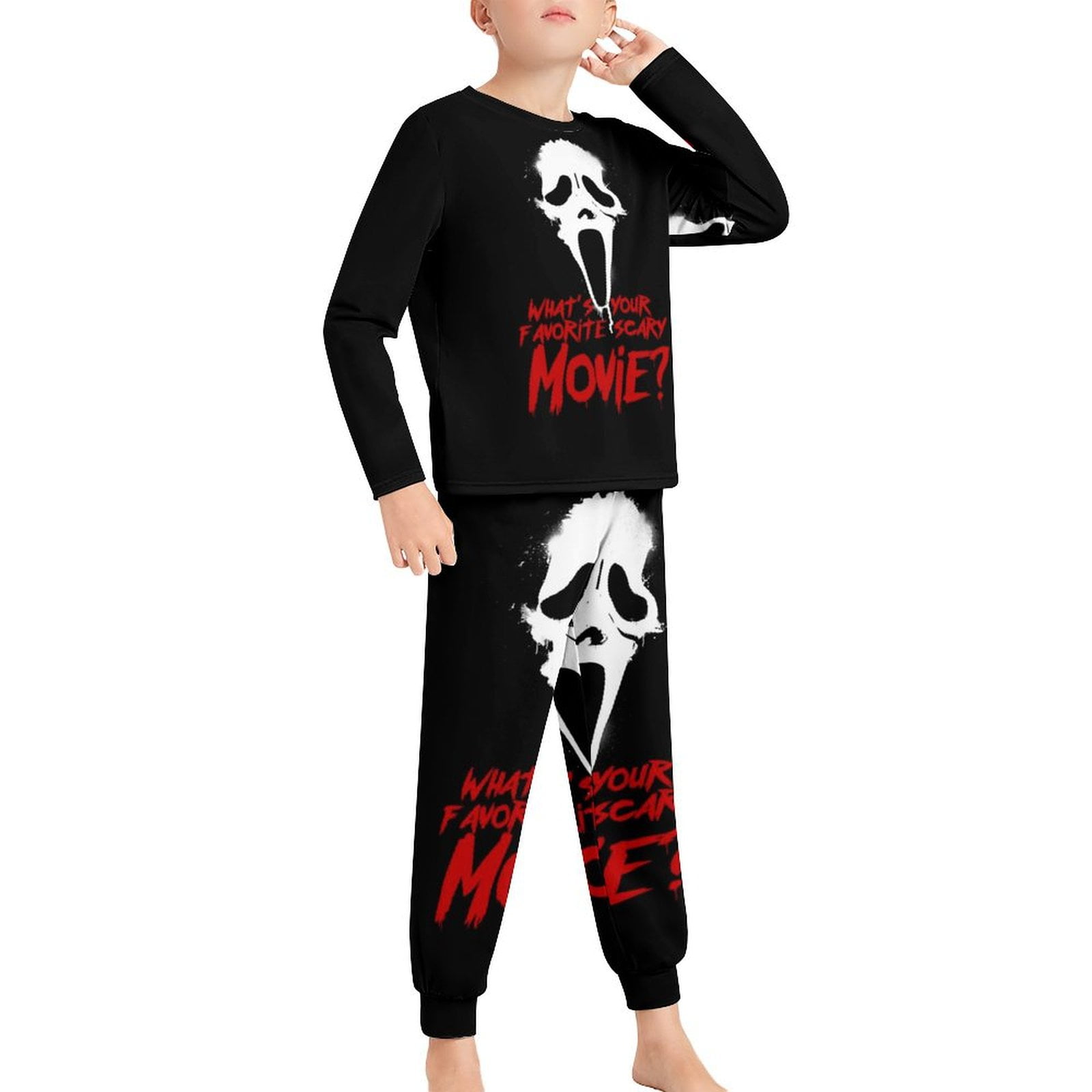 Horror Movie Scre-am0 Costumes T Shirt Set Crewneck Tee Shirt Pants Set ...