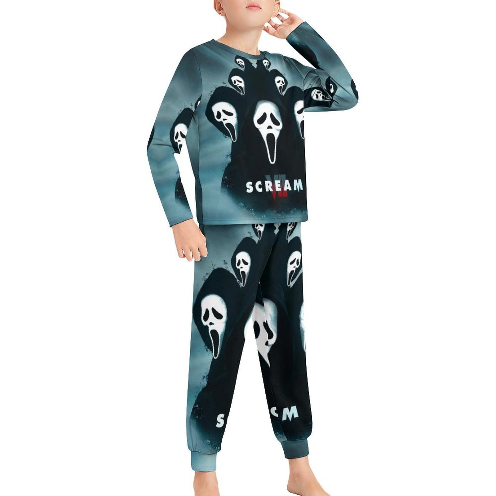 Horror Movie Scre-am0 Costumes T Shirt Set Crewneck Tee Shirt Pants Set ...