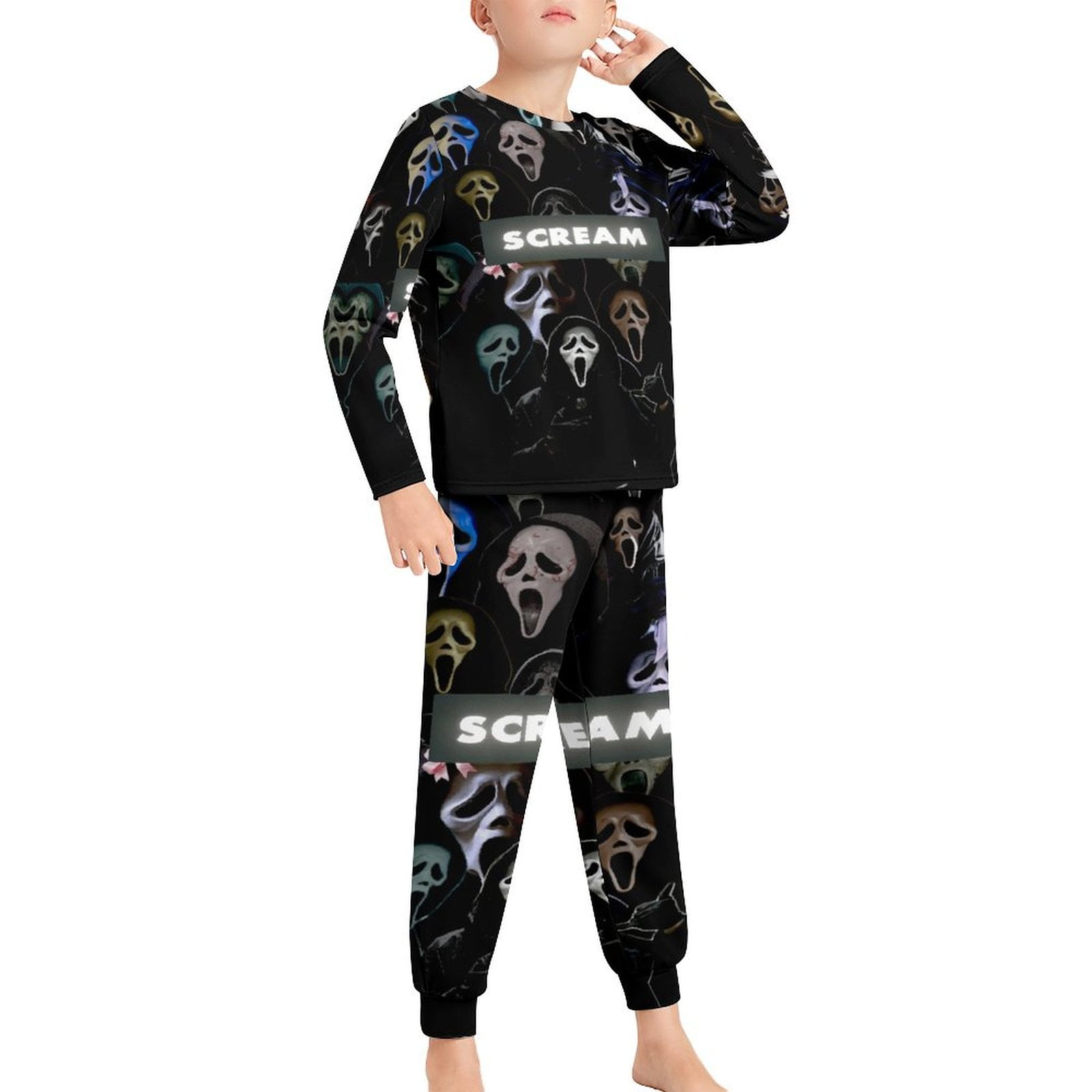 Horror Movie Scre-am0 Costumes T Shirt Set Crewneck Tee Shirt Pants Set ...