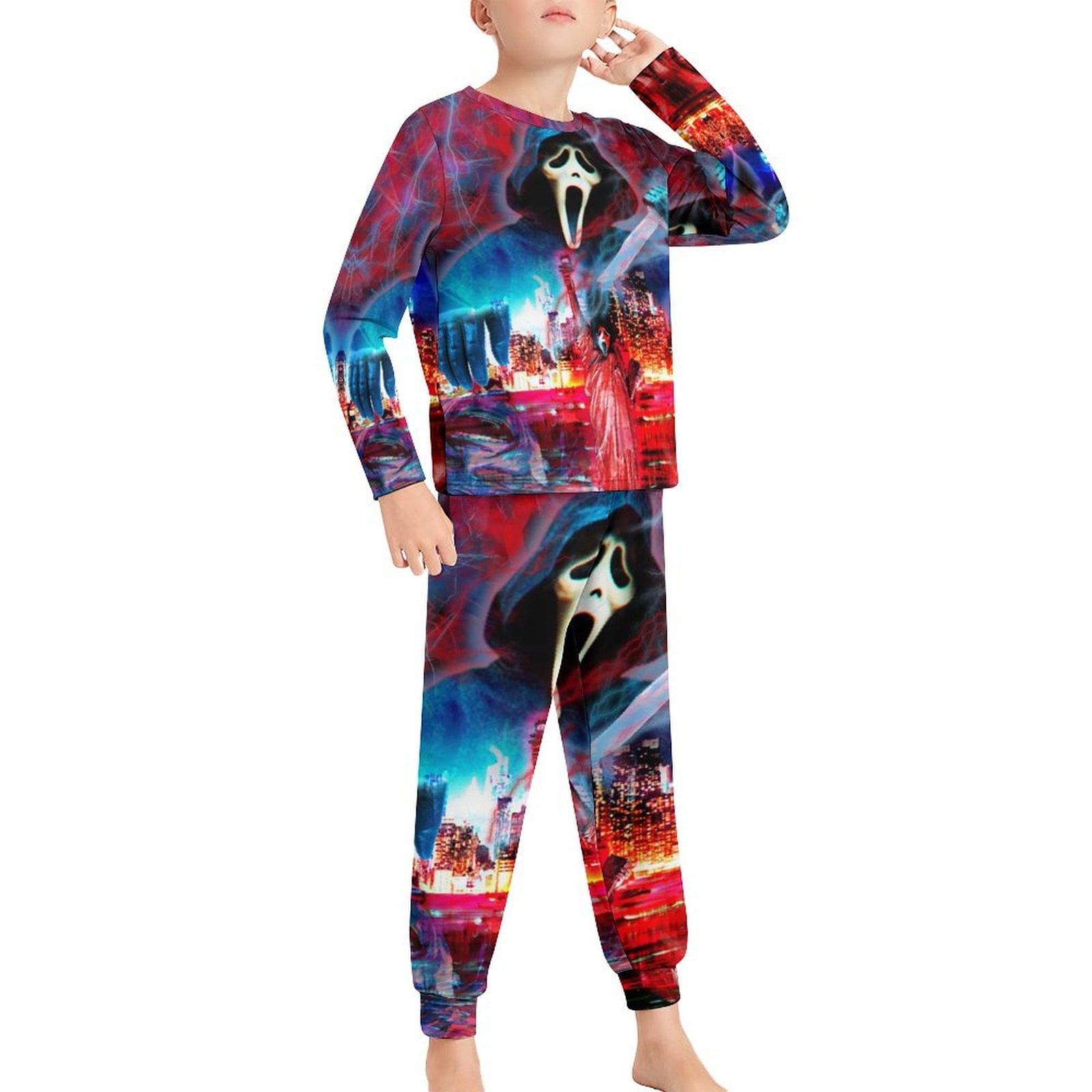 Horror Movie Scre-am0 Costumes T Shirt Set Crewneck Tee Shirt Pants Set ...