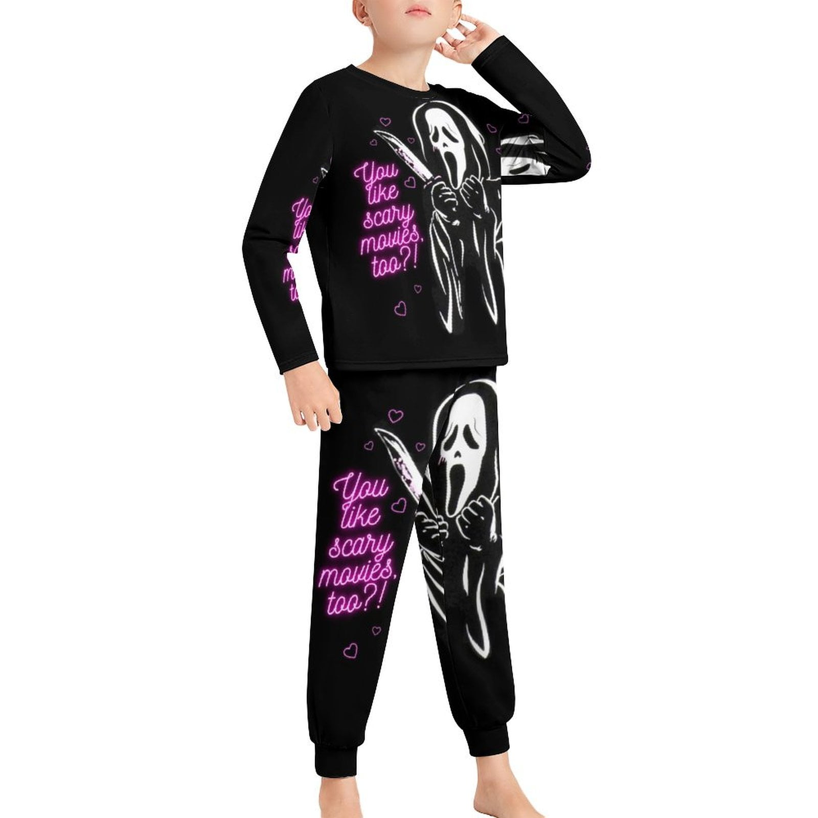 Horror Movie Scre-am0 Costumes T Shirt Set Crewneck Tee Shirt Pants Set ...