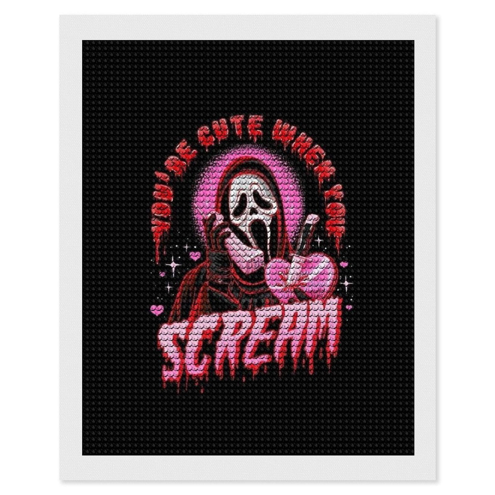 Horror Movie Scre-am0 Diamond Art Kits for Adults Kids,DIY 5D Round ...