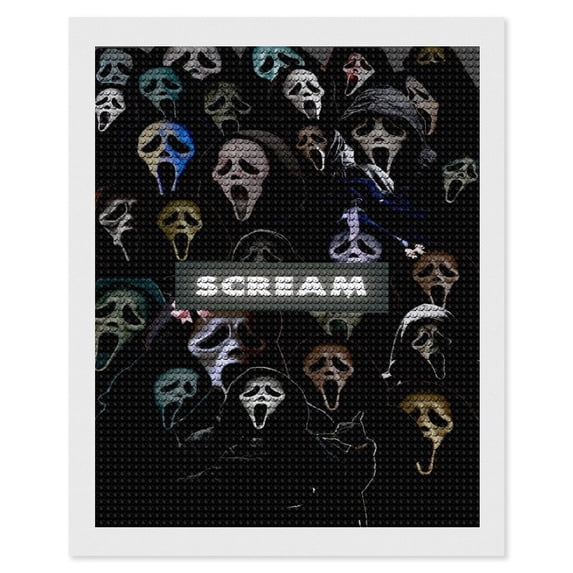Horror Movie Scre-am0 Diamond Art Kits for Adults Kids,DIY 5D Round ...
