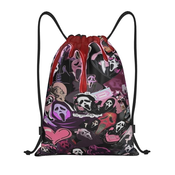 Horror Movie Scre-am0 Drawstring Bags Large Capacity Shopping Bag ...