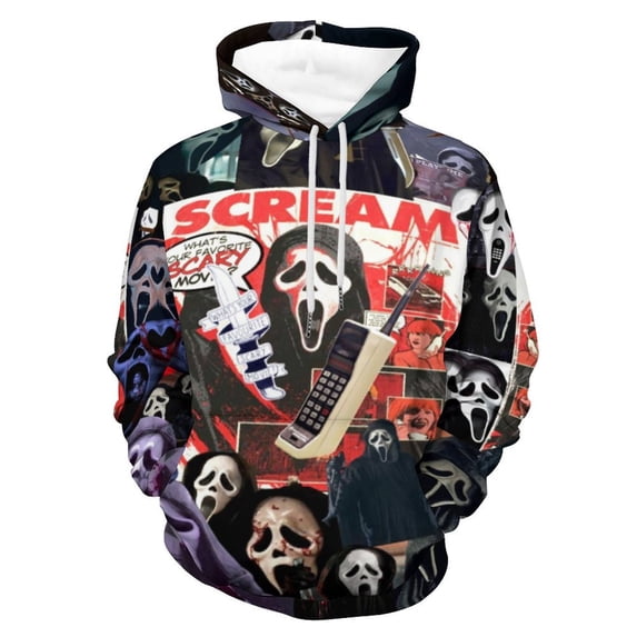 Horror Movie Scre-am0 Hoodie Costume Cosplay Sweatshirt Sweater 3D ...