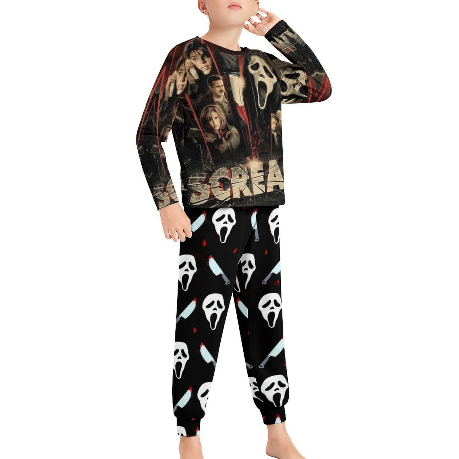 Horror Movie Scre-am0 Horror Movie Scre-am0 Costumes T Shirt Set ...