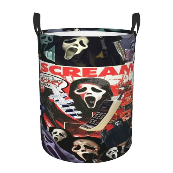 Horror Movie Scre-am0 Laundry Basket with Handle Waterproof Fabric ...