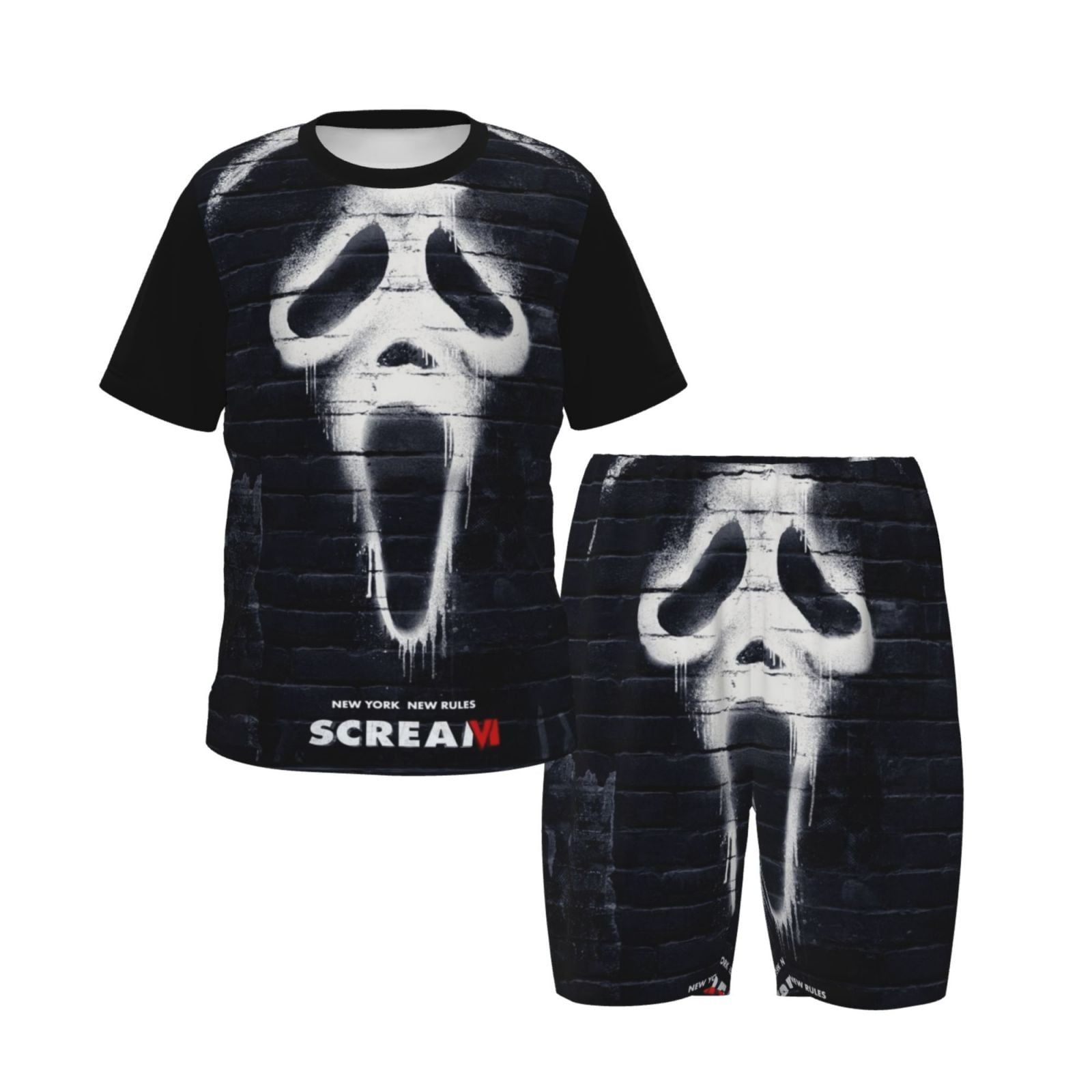 Horror Movie Scre-am0 Pajamas Set Summer Cartoon Printed Short Set ...
