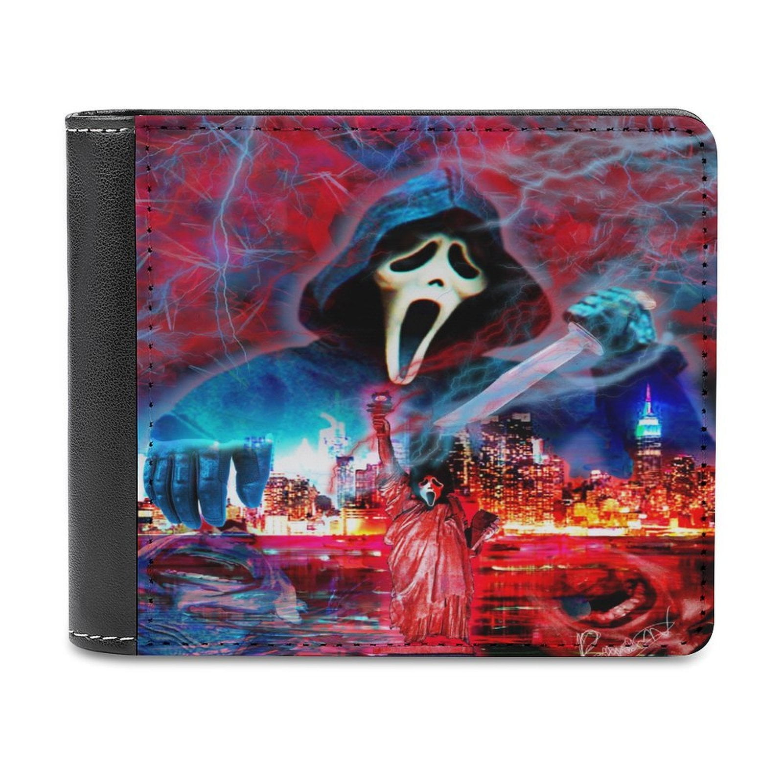 Horror Movie Scre-am0 Wallet for Men Leather Purse Clutch Card Holders ...