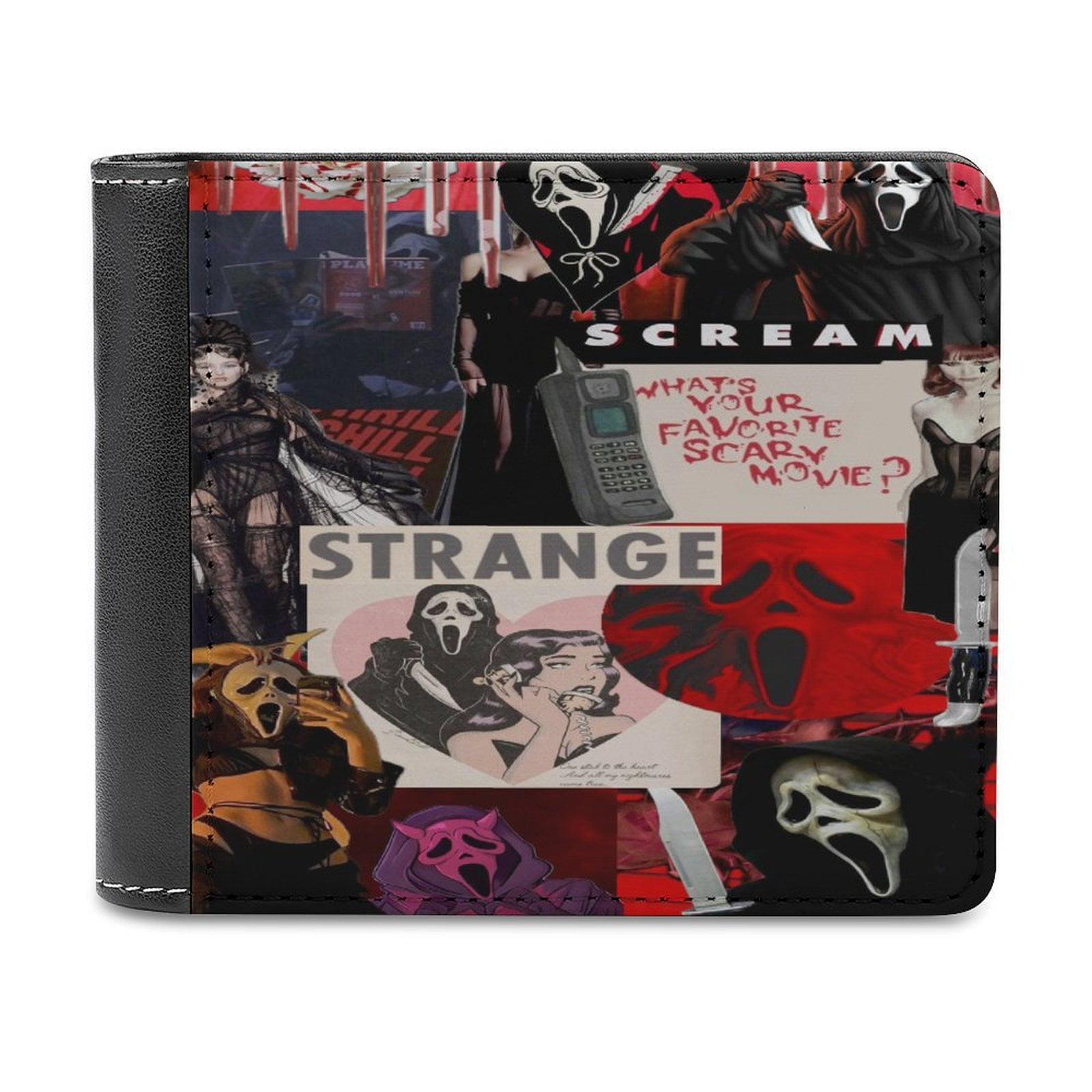 Horror Movie Scre-am0 Wallet for Men Leather Purse Clutch Card Holders ...