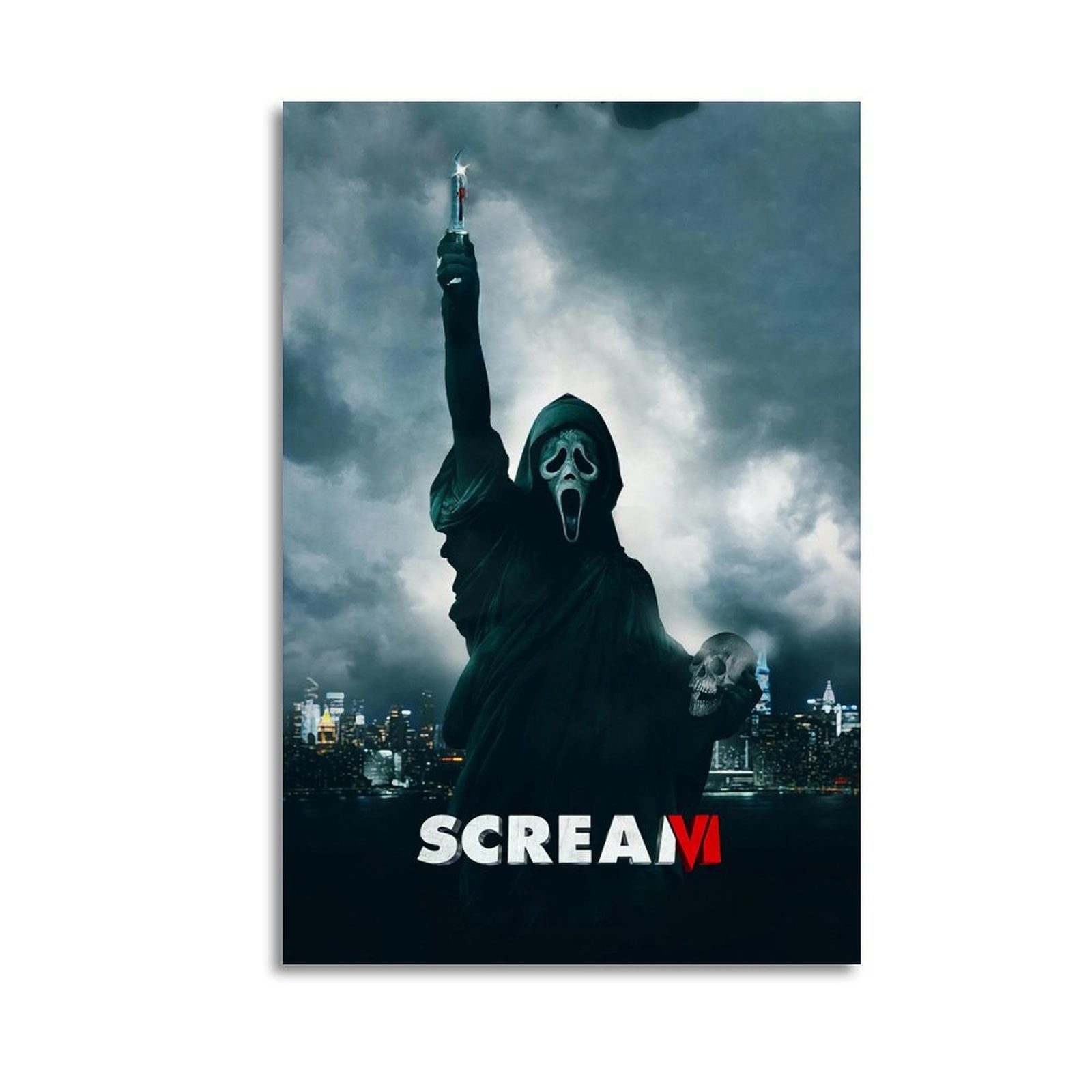 Horror Movie Scream 6 Movie Canvas Modern Poster Wall Art Prints ...