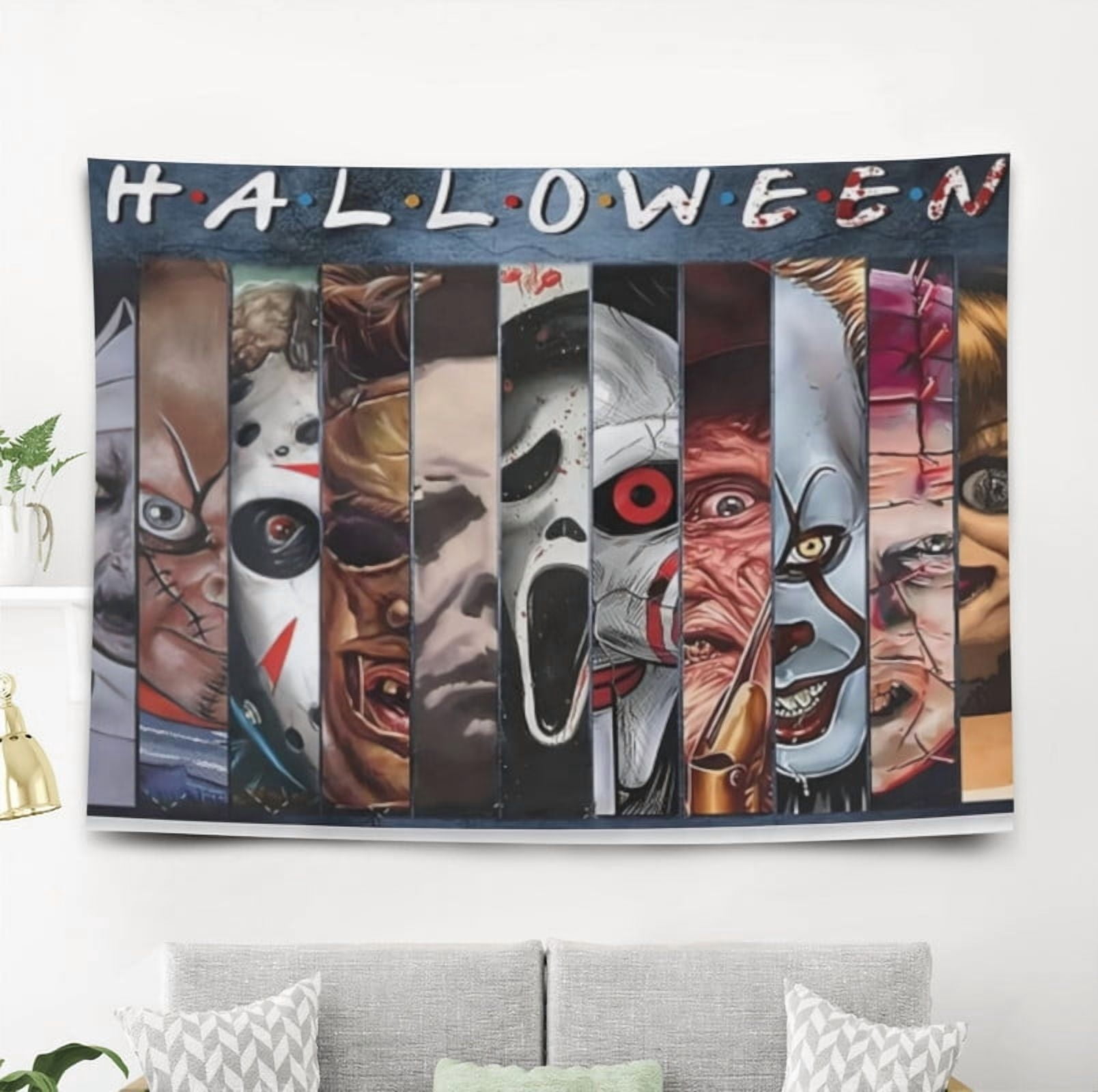 Horror Movie Tapestry Gift Wall Hanging Backdrop for Room Bedroom Girls ...