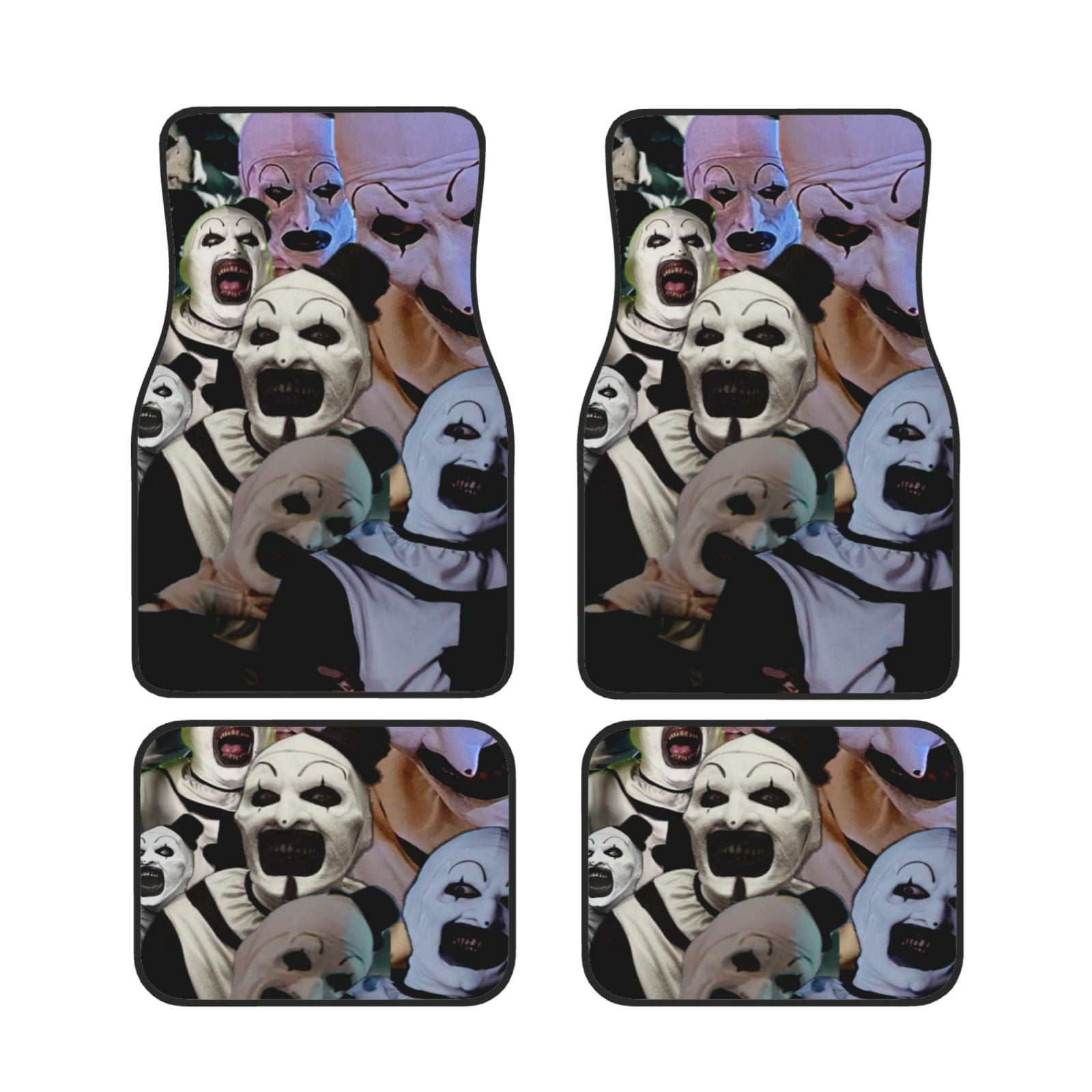 Horror Movie Terrifier Car Floor Mats, 4-Pcs Full Set Rubber-Lined All ...