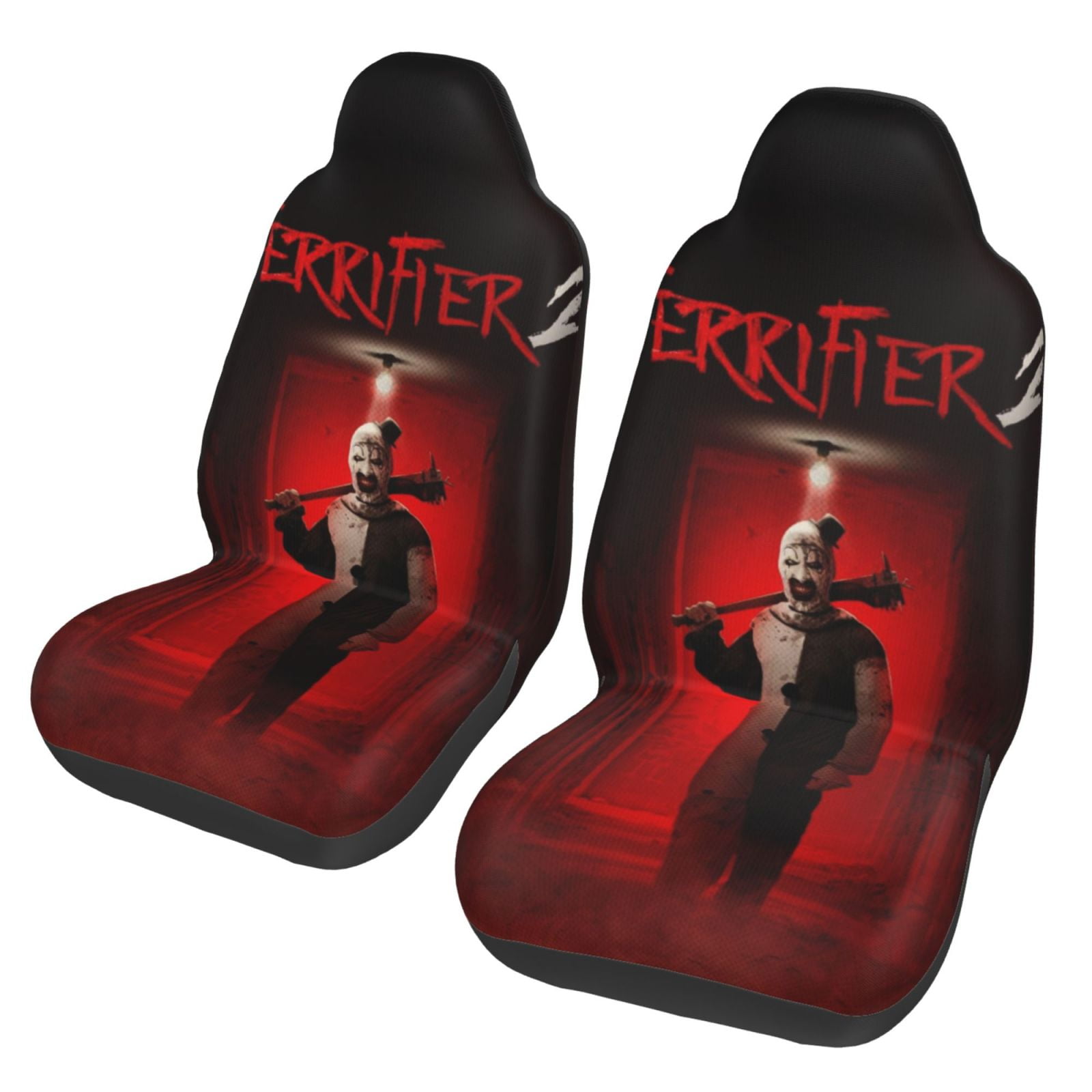 Horror Movie Terrifier Car Seat Cover Front Seats Full Set of 2 Vehicle ...