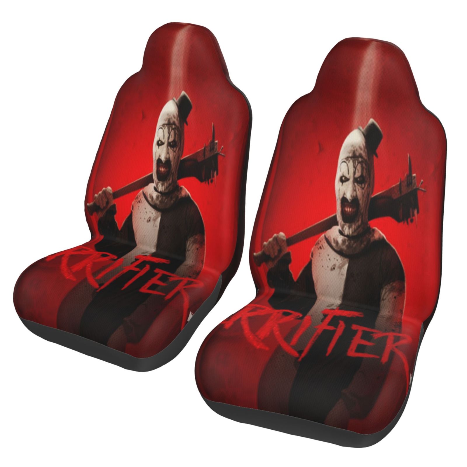 Horror Movie Terrifier Car Seat Cover Front Seats Full Set of 2 Vehicle ...