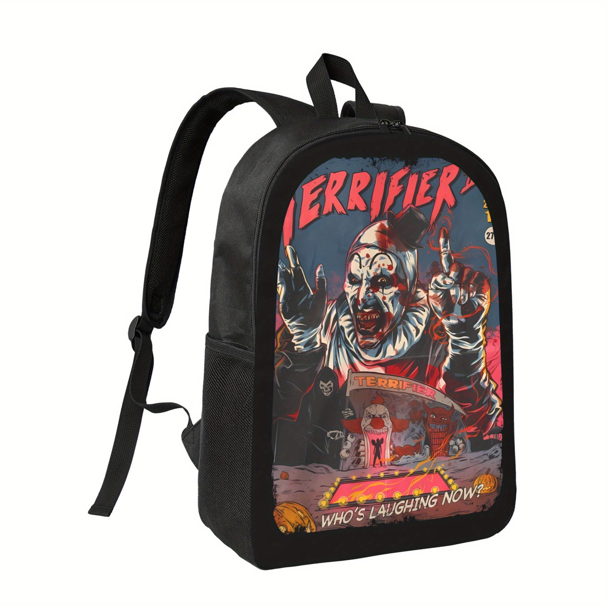 Horror Movie Terrifier Clown Print Design Backpack - Lightweight with ...