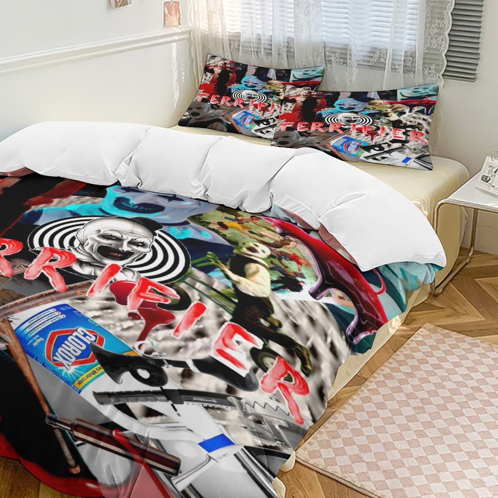 Horror Movie Terrifier Comforter Set Full Size for Boys Kids Teens ...