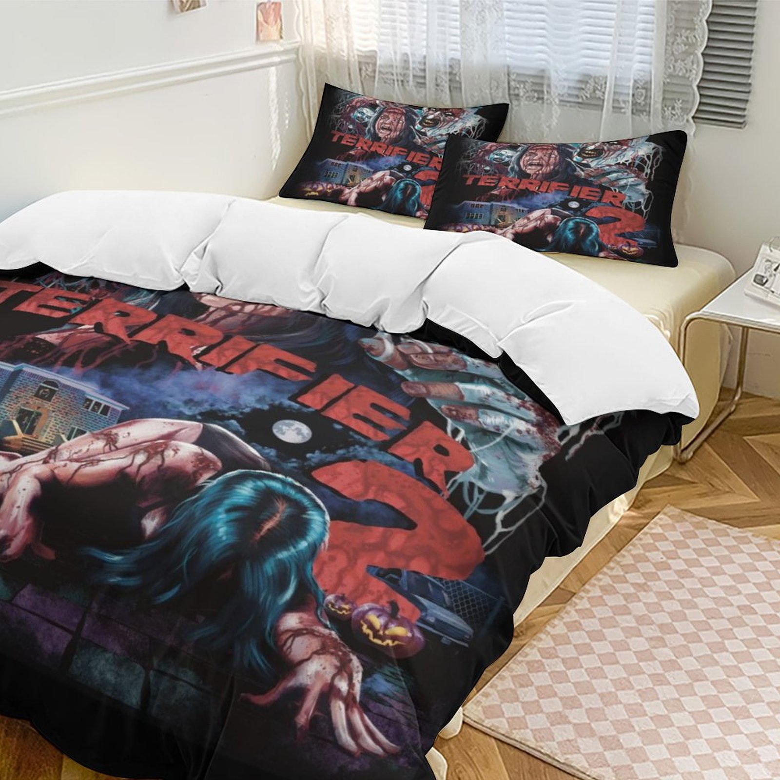 Horror Movie Terrifier Comforter Set Full Size for Boys Kids Teens ...