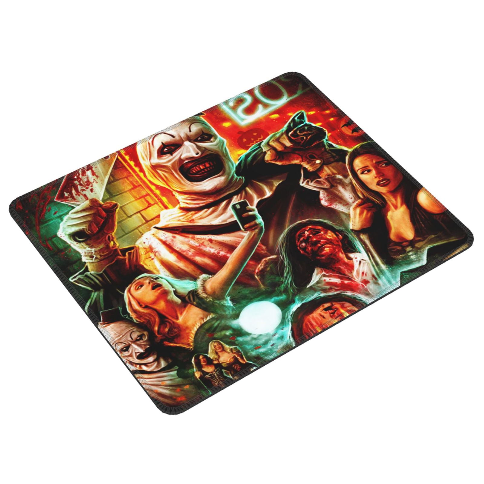 Horror Movie Terrifier Computer Mouse Mat with Anti-Slip Rubber Base ...