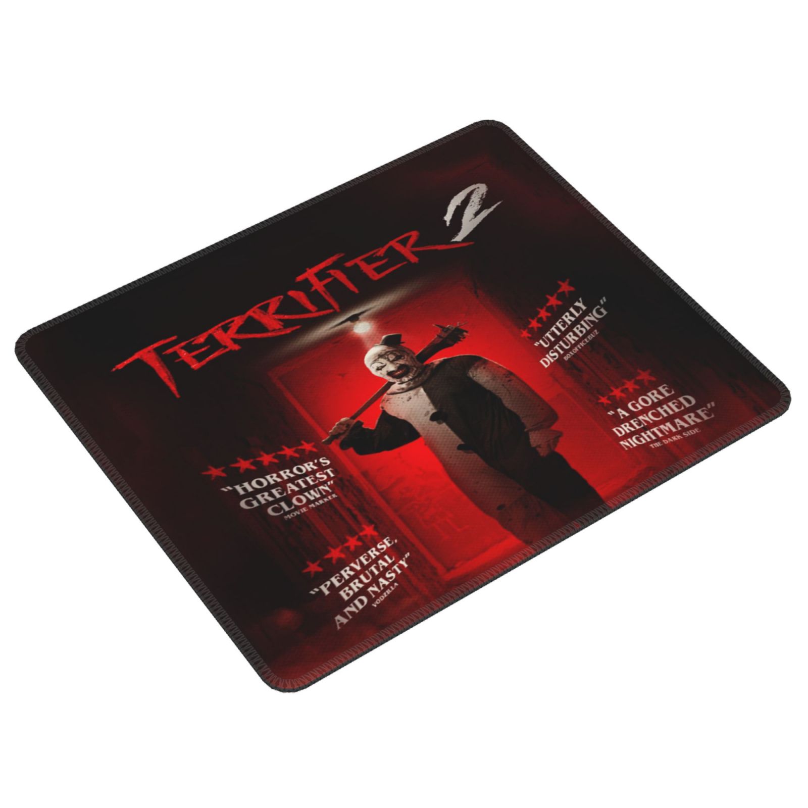 Horror Movie Terrifier Computer Mouse Mat with Anti-Slip Rubber Base ...
