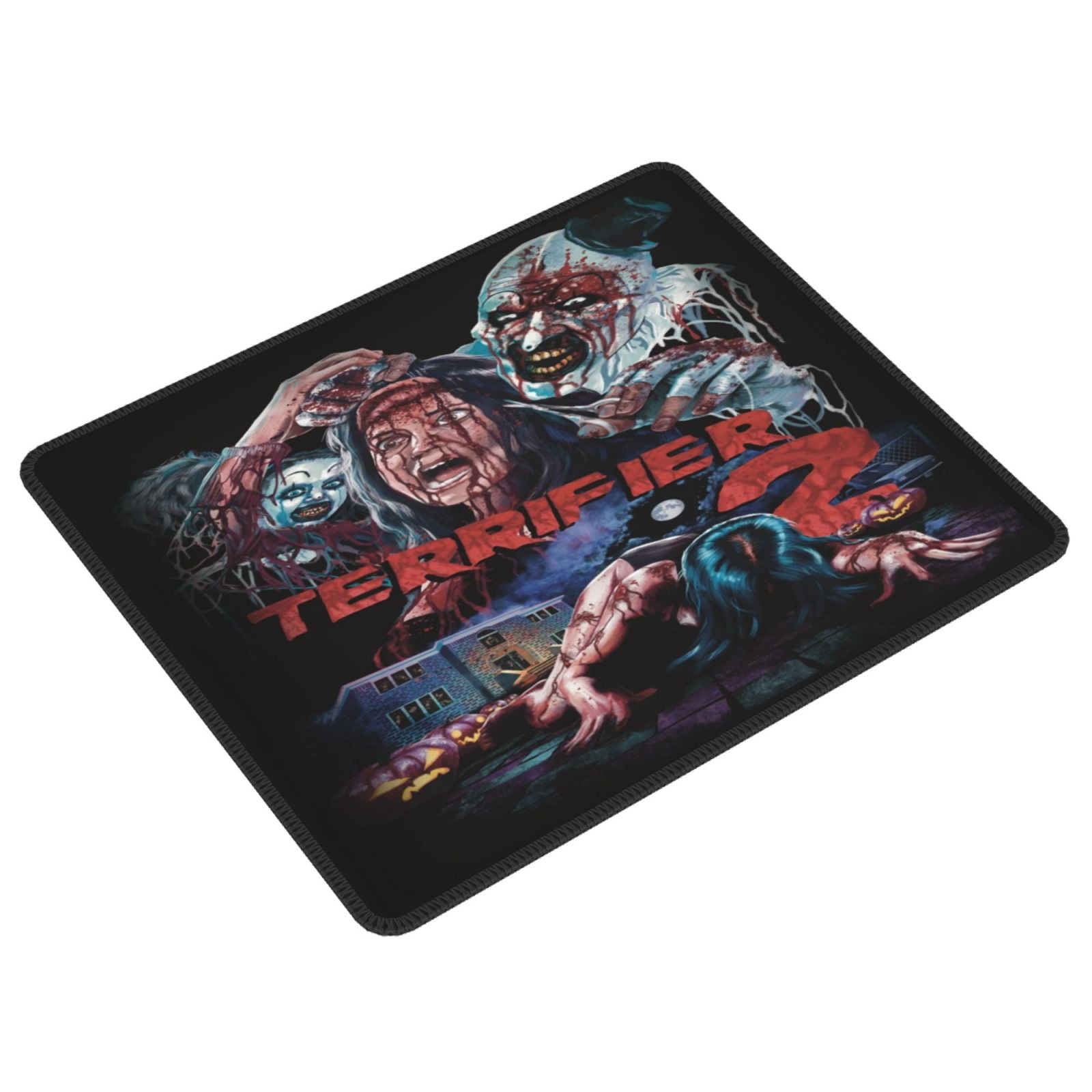 Horror Movie Terrifier Computer Mouse Mat with Anti-Slip Rubber Base ...