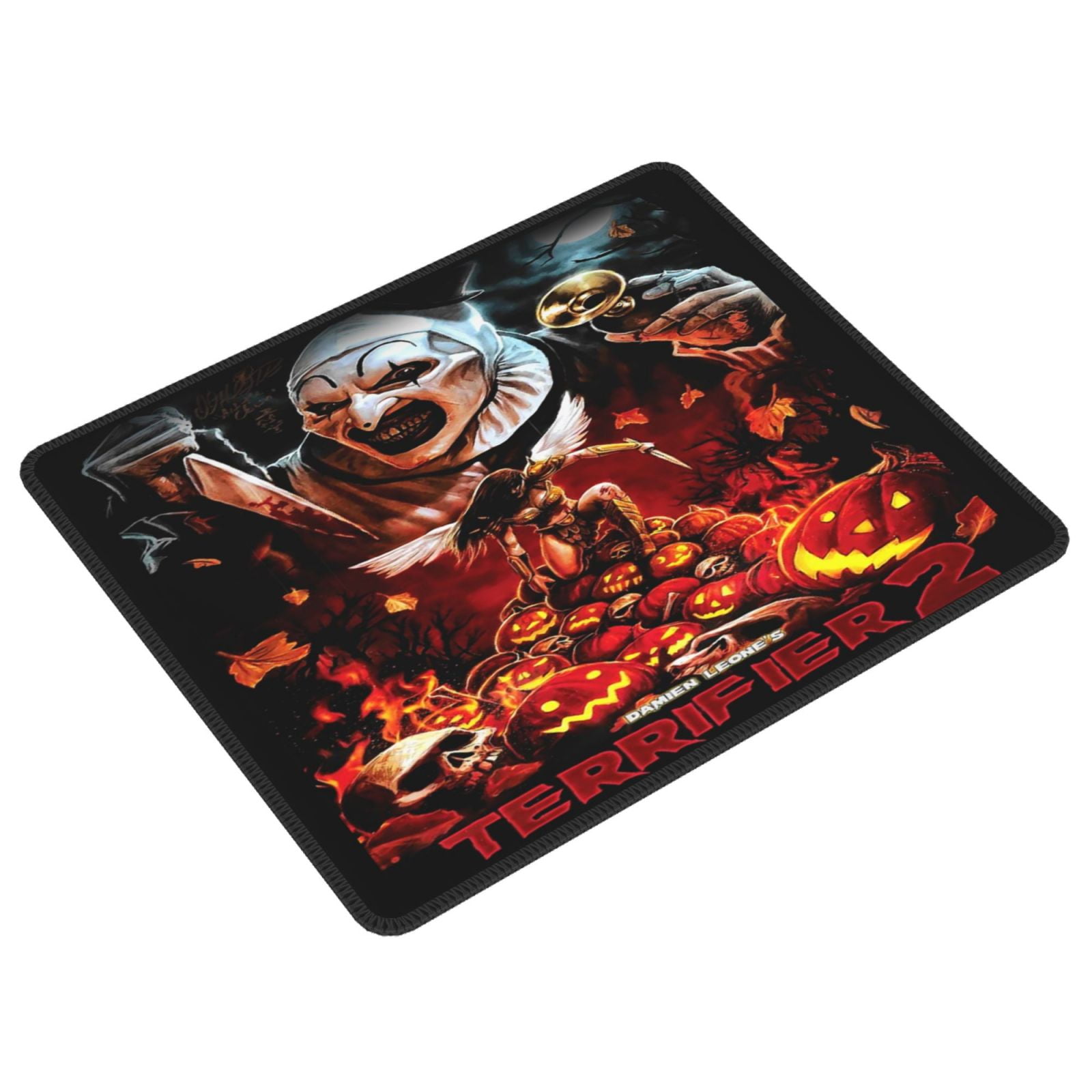 Horror Movie Terrifier Computer Mouse Mat with Anti-Slip Rubber Base ...