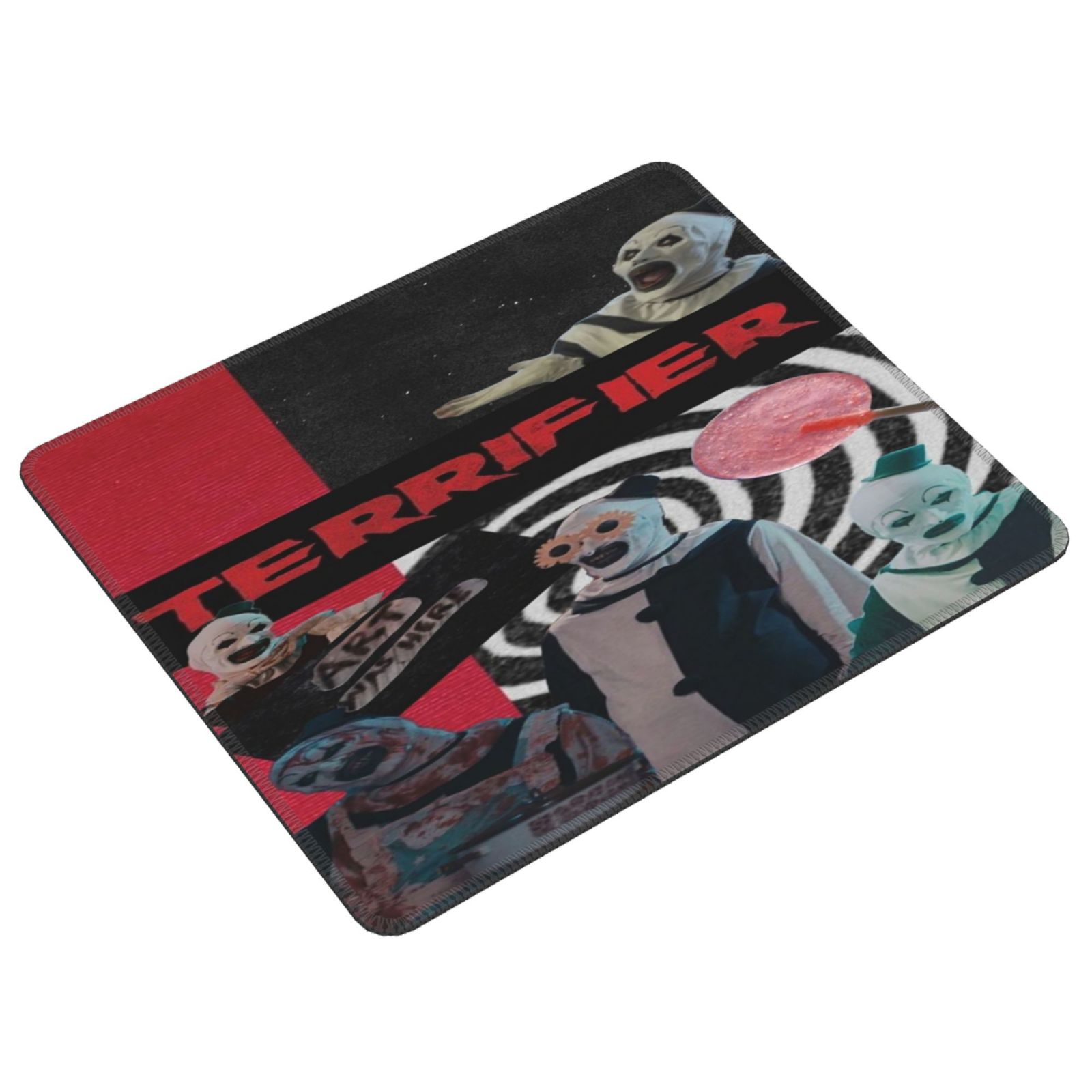 Horror Movie Terrifier Computer Mouse Mat with Anti-Slip Rubber Base ...