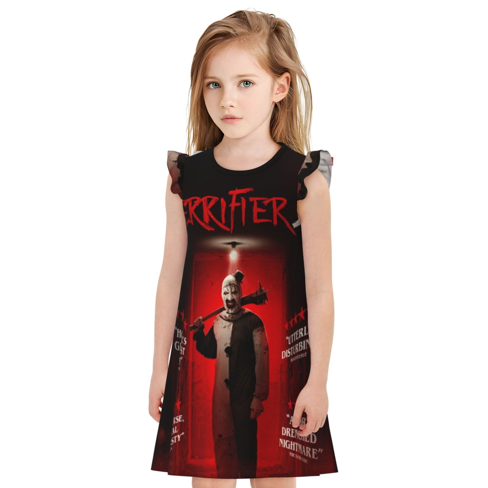 Horror Movie Terrifier Nightgowns Pajamas Dress 3D Printed Flutter ...