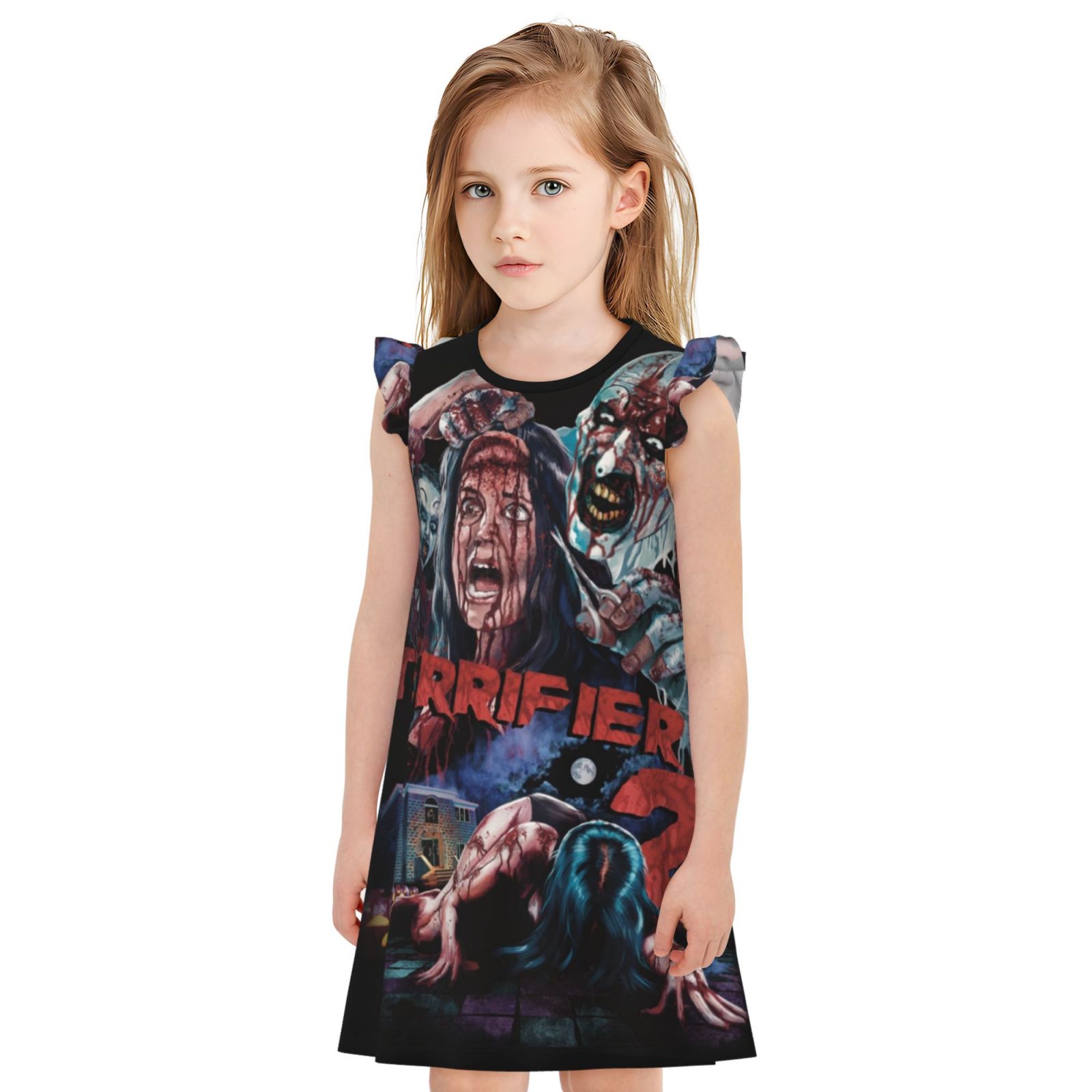 Horror Movie Terrifier Nightgowns Pajamas Dress 3D Printed Flutter ...
