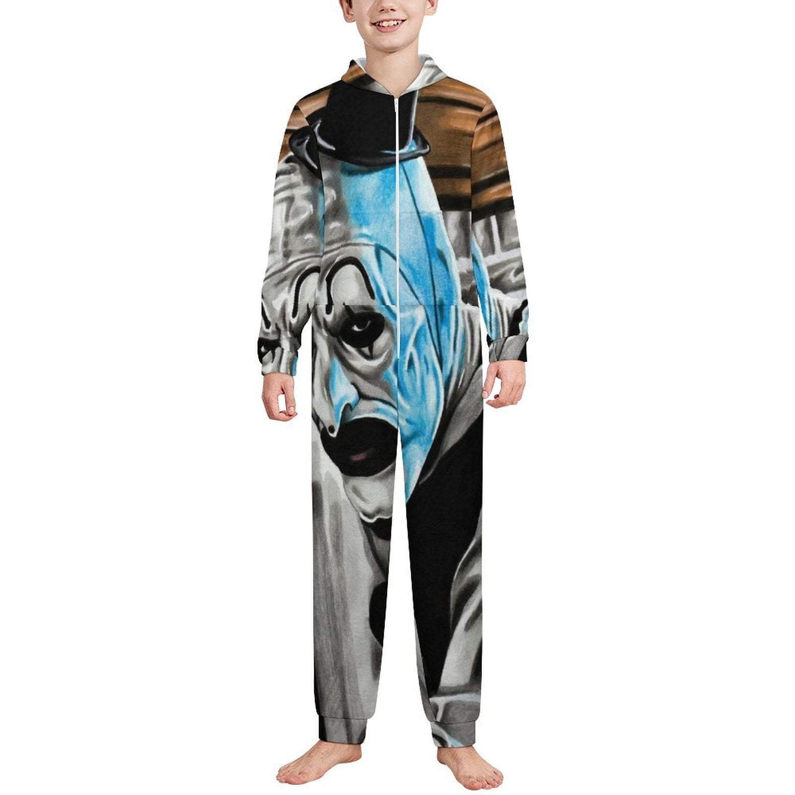 Horror Movie Terrifier Pajamas Onesie Jumpsuit Zipper Soft PJ's Cute ...