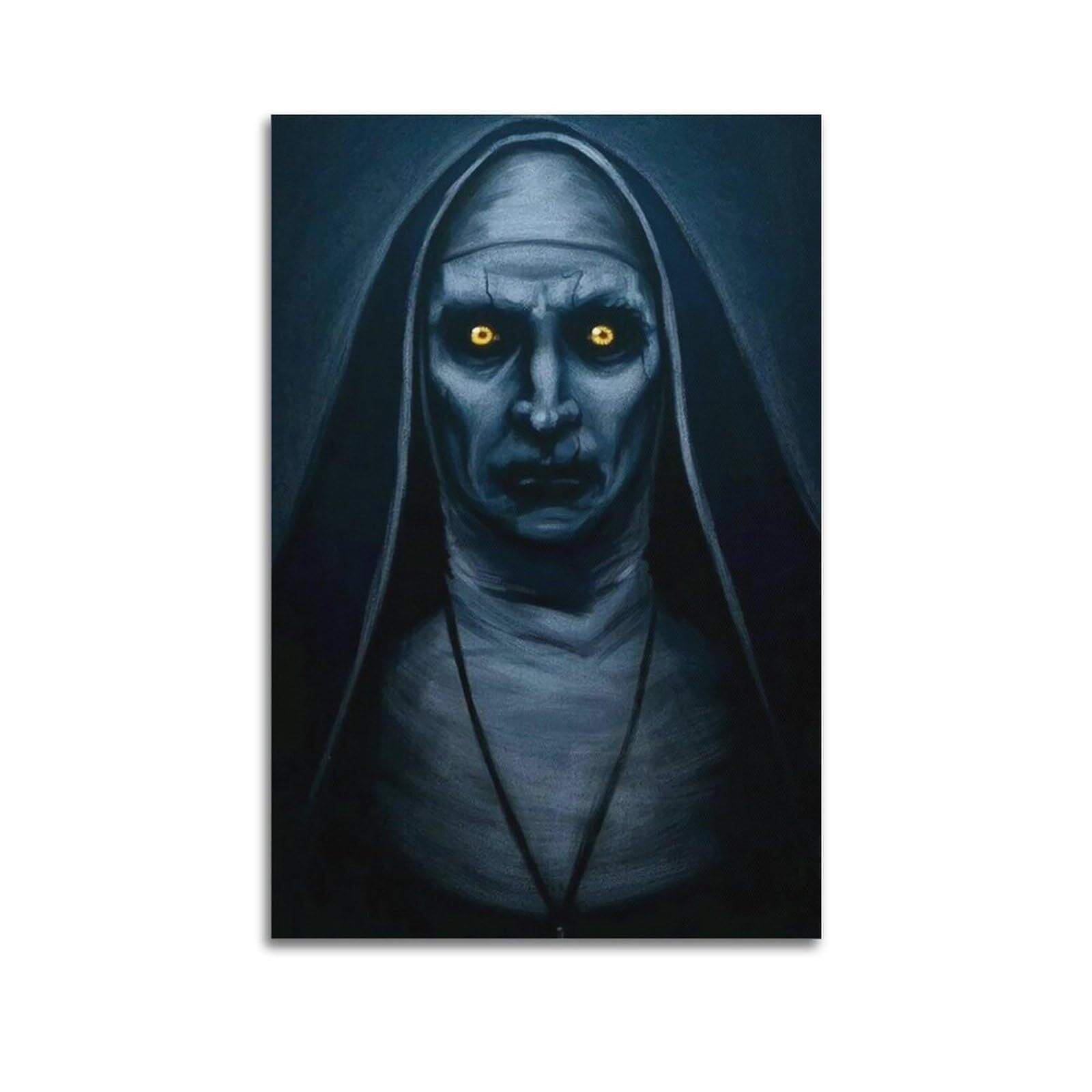 Horror Movie The Conjuring Nun Poster Canvas Print Wall Art Painting ...