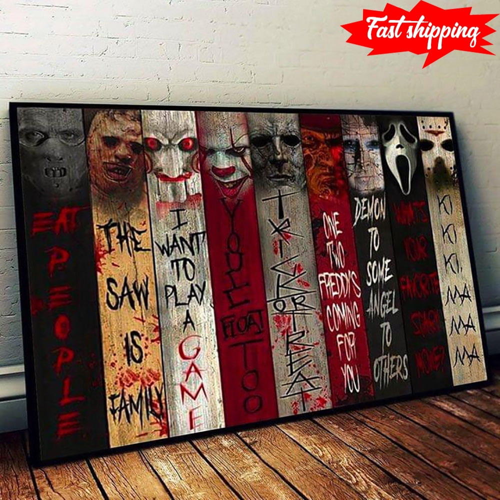 Horror Movies Eat People The Saw Is Family I Want To Play Game 24 x 36 ...