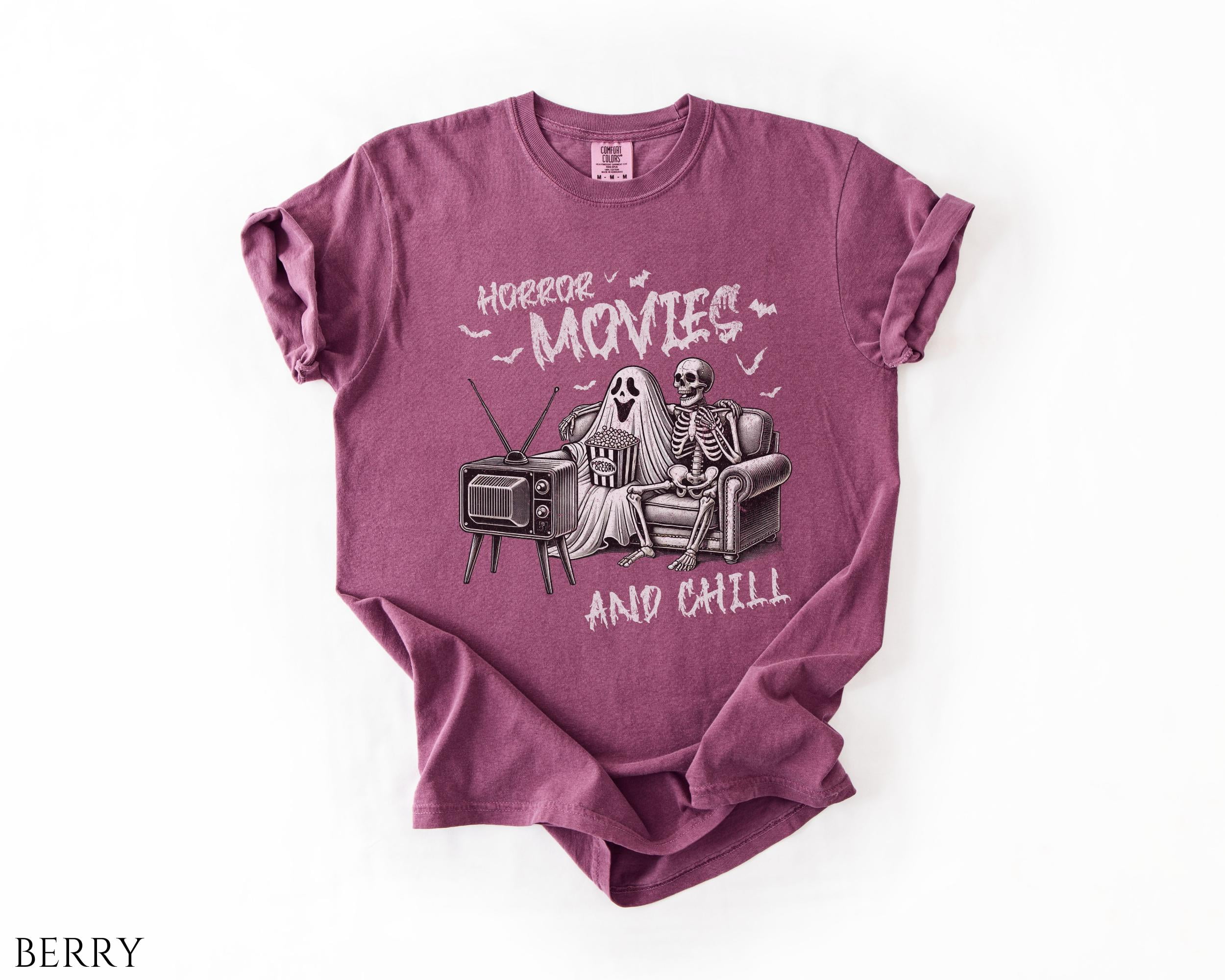 Horror Movies Fan T-Shirt, 90s Y2K Retro Graphic Tee, Funny Shirt ...