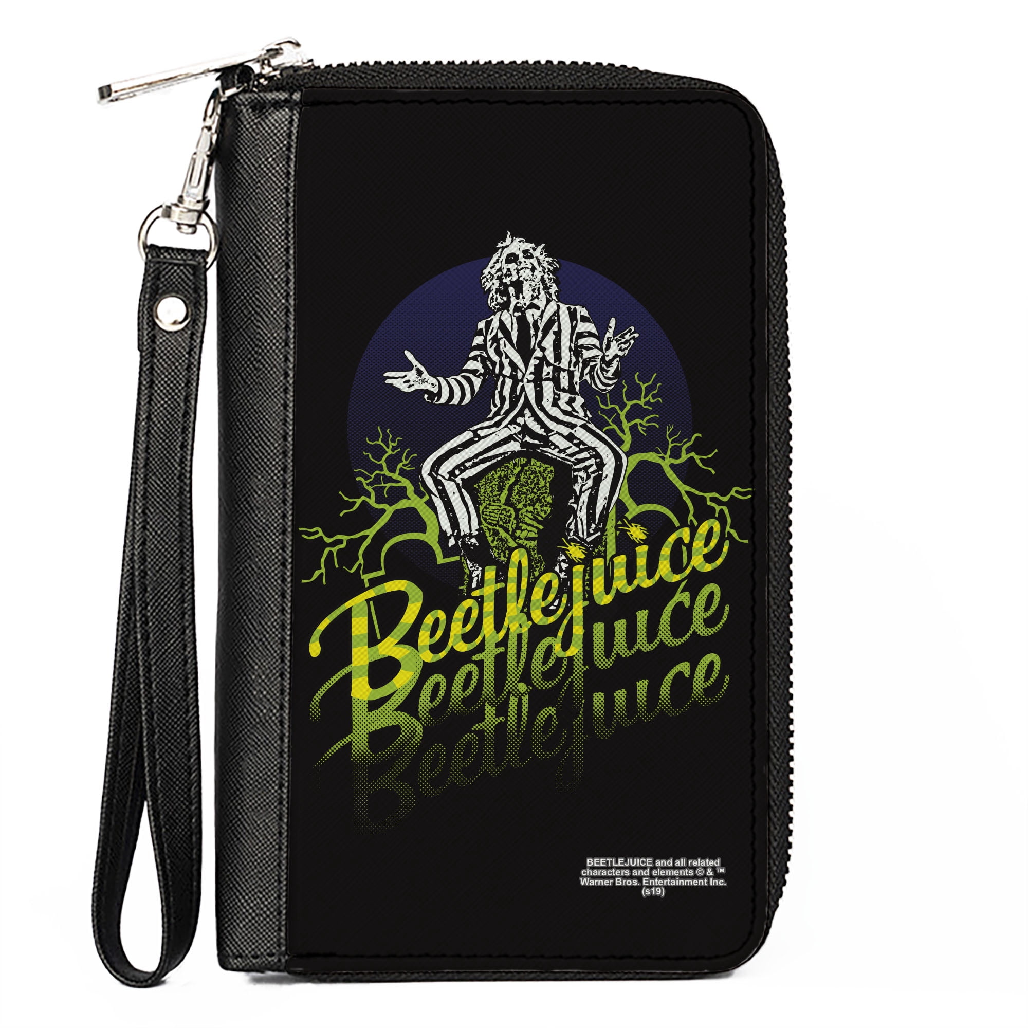Warner Bros. Horror Movies Wallet, Zip Around, Beetlejuice Sitting on ...