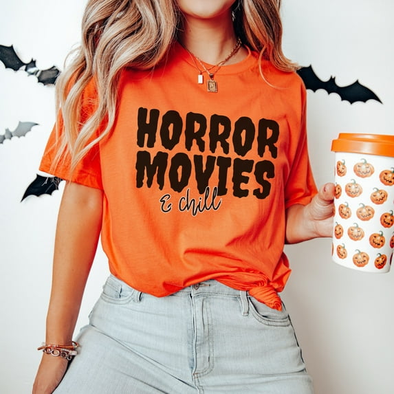 Horror Movies and Chill Shirt, Halloween T-Shirt, Funny Halloween Shirt ...