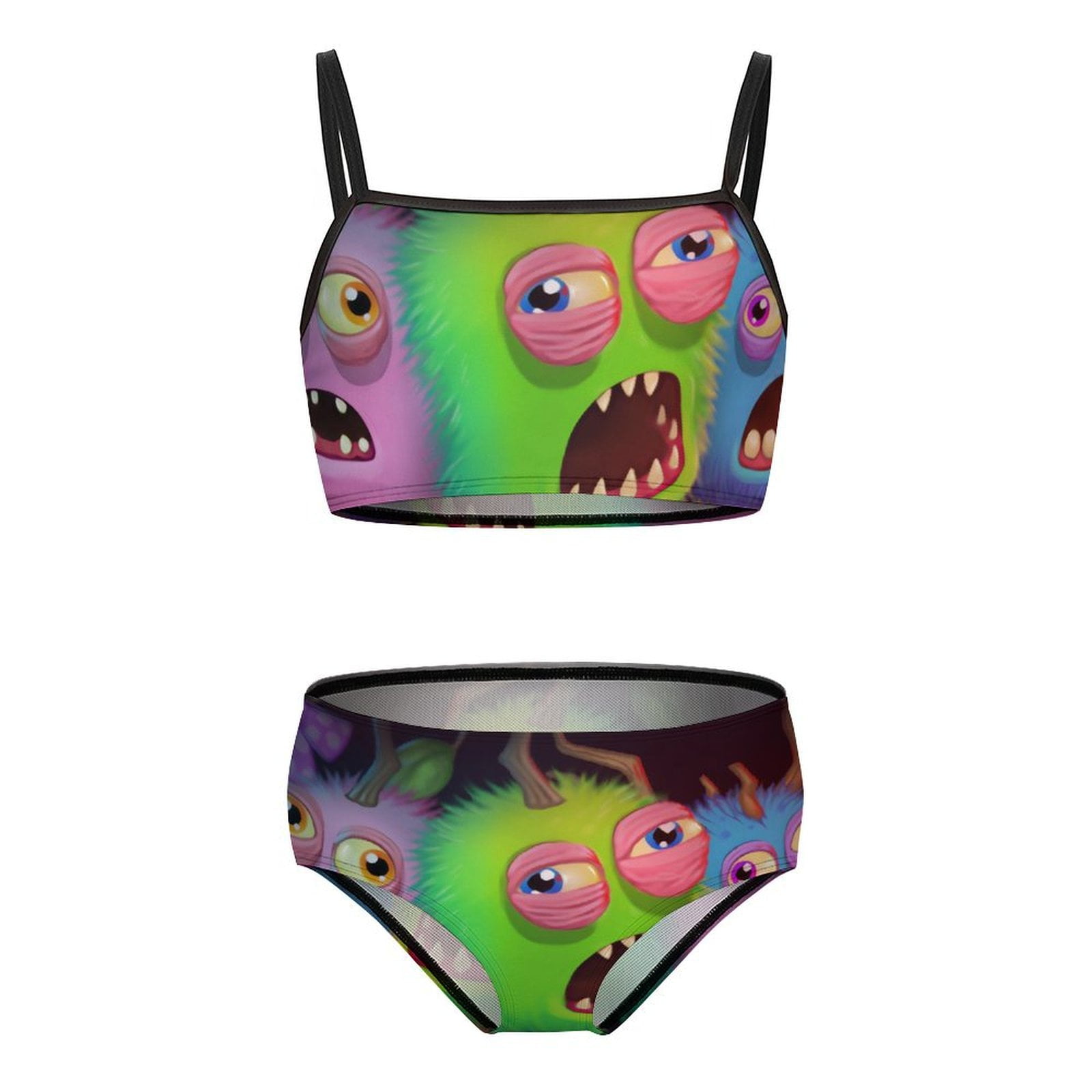 Horror My Singing Monsters Children's Swimsuit Girls Swimwear 2 Piece ...