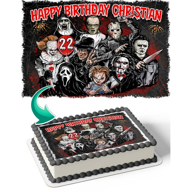 Horror Night Scary Friends Chucky Michael Jason Freddy Penny Edible ...